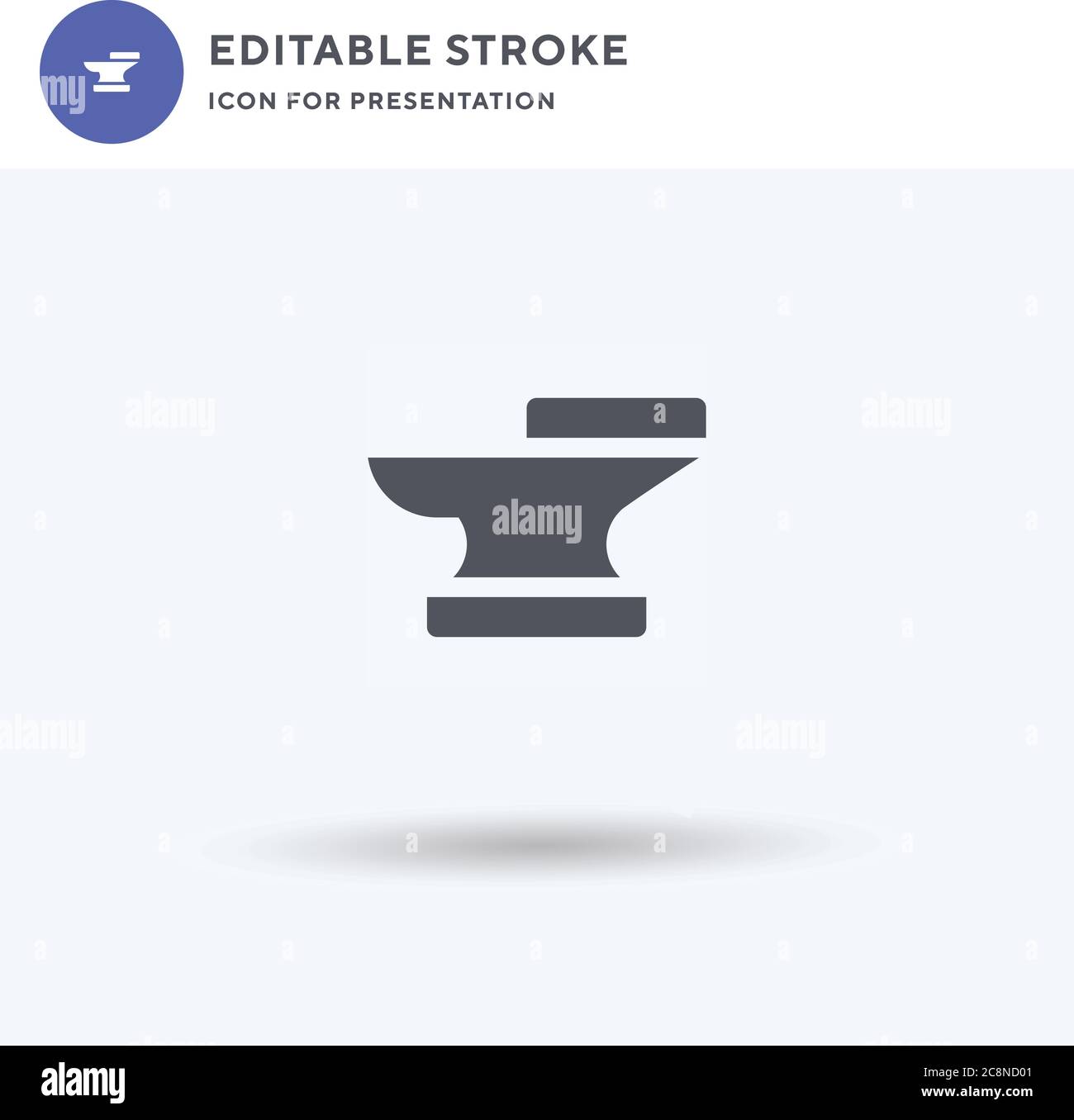 Iron forging on anvil Stock Vector Images - Alamy