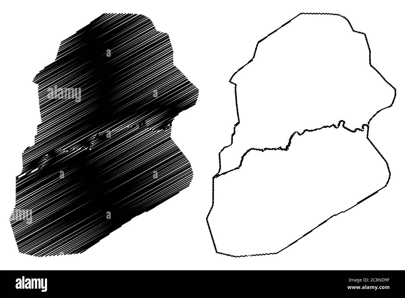 Sialkot City (Islamic Republic of Pakistan, Punjab Province) map vector ...