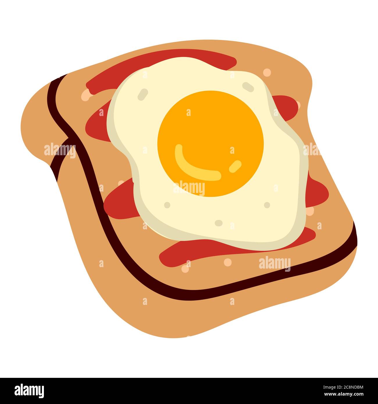Fresh egg sandwich on Stock Vector Images - Alamy