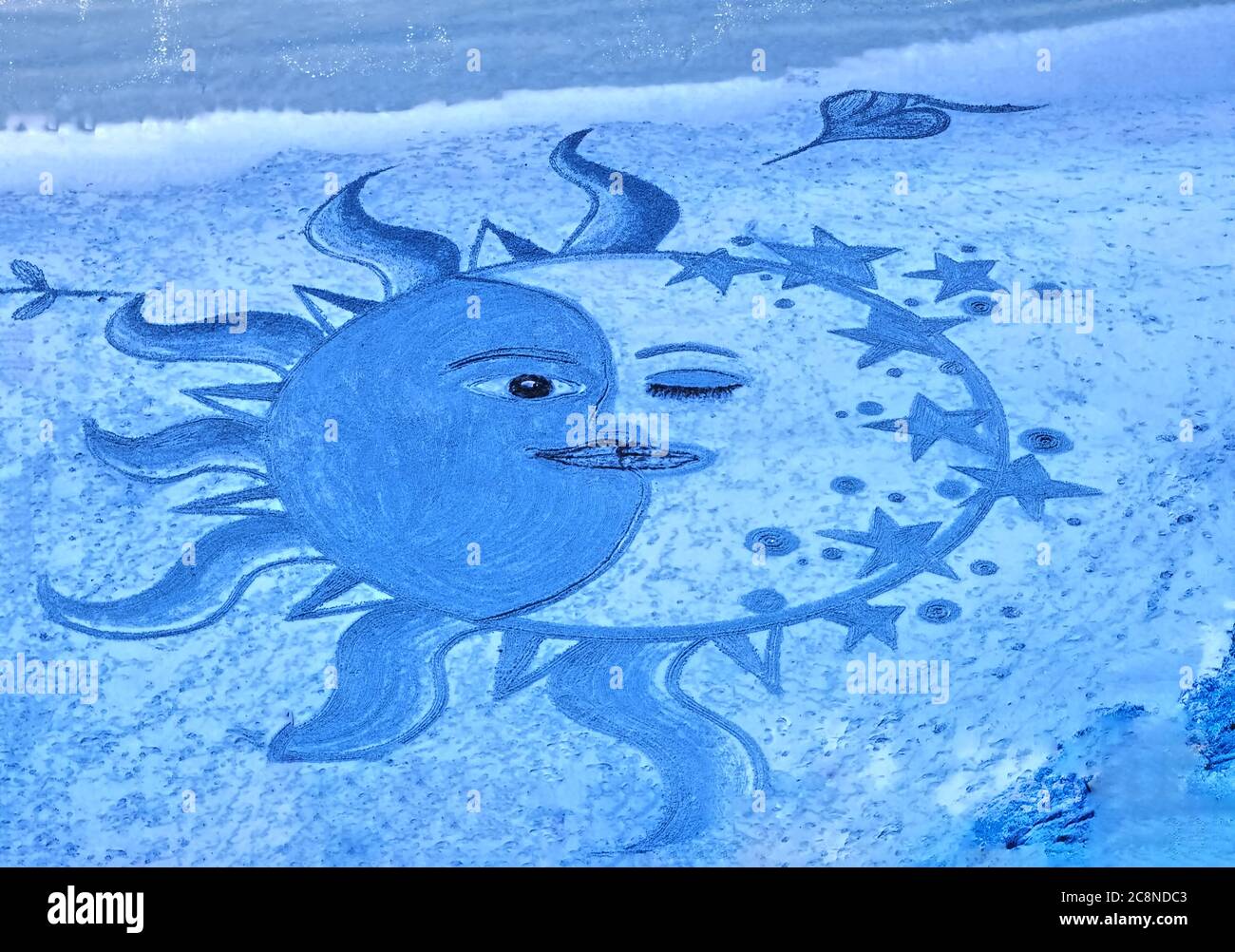 Sand artist Vitor Raposo presents his art at the Algarve beach Praia ...