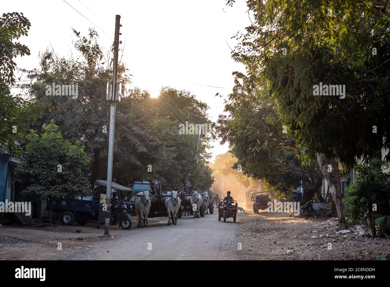 Street life in Pakokku, Myanmar Stock Photo - Alamy