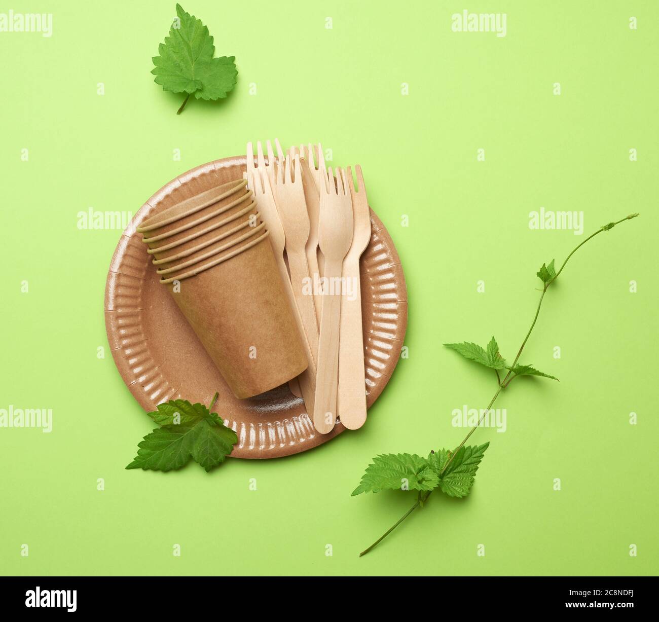 disposable paper utensils from brown craft paper and recycled materials ...