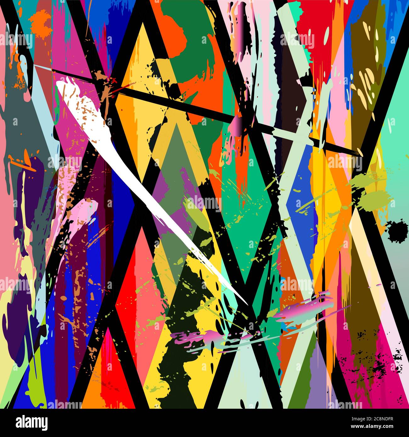 Rainbow rectangle abstract background hi-res stock photography and ...