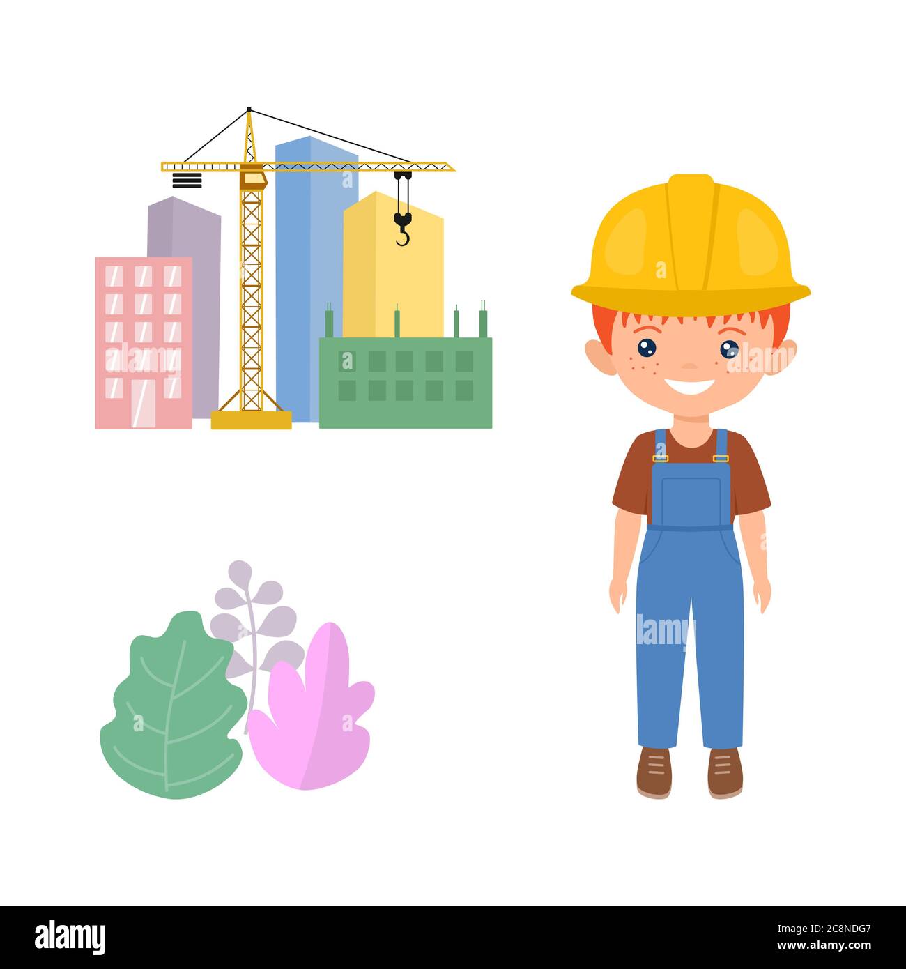 Career cartoon kids Cut Out Stock Images & Pictures - Alamy