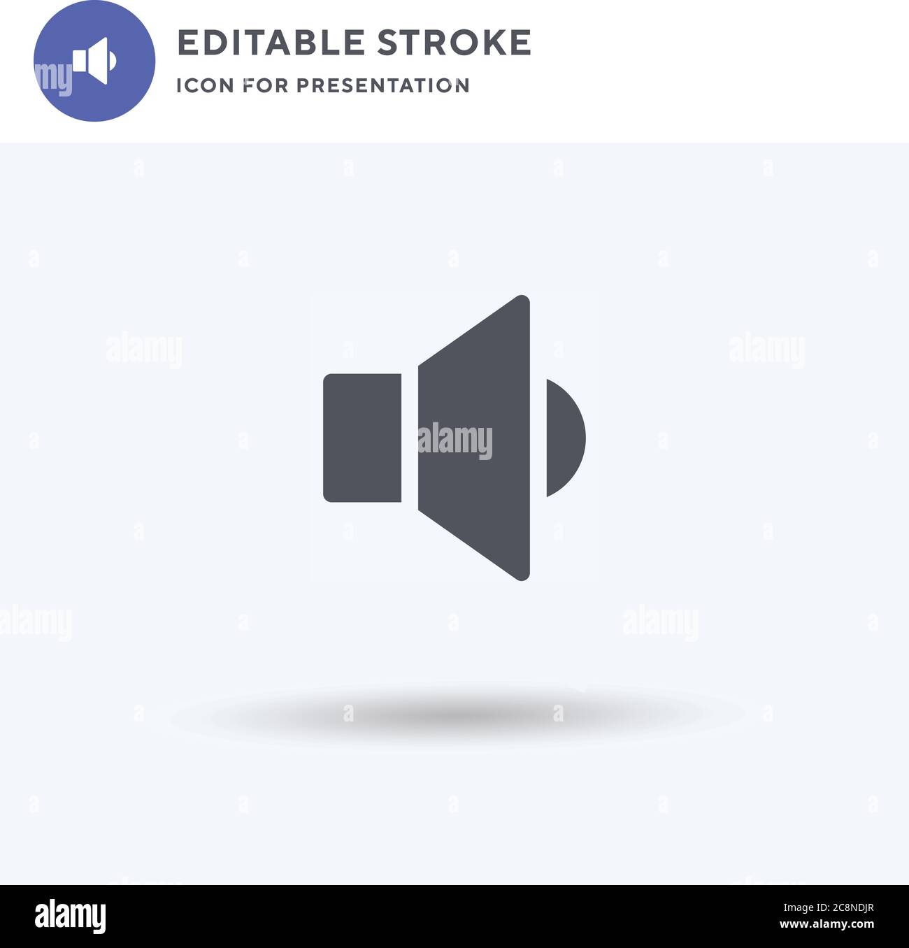 Loud Speaker icon vector, filled flat sign, solid pictogram isolated on ...