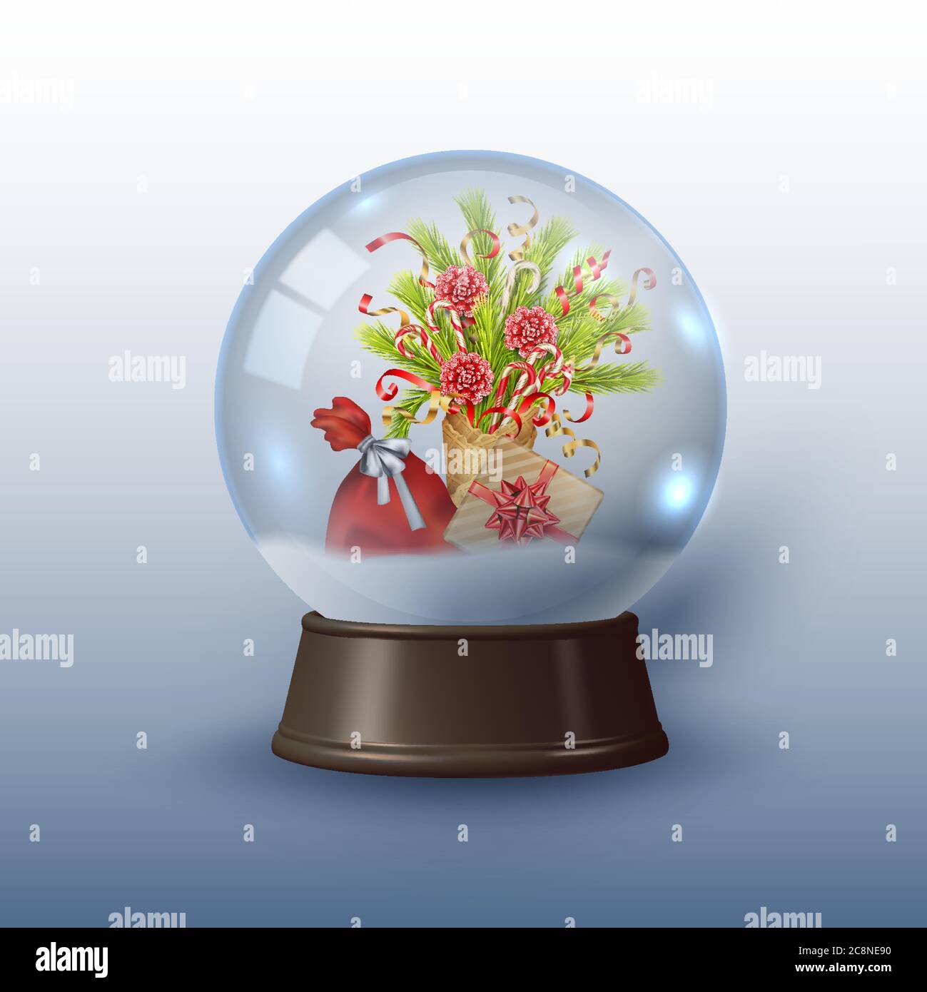 Christmas red globe Stock Vector Images - Alamy