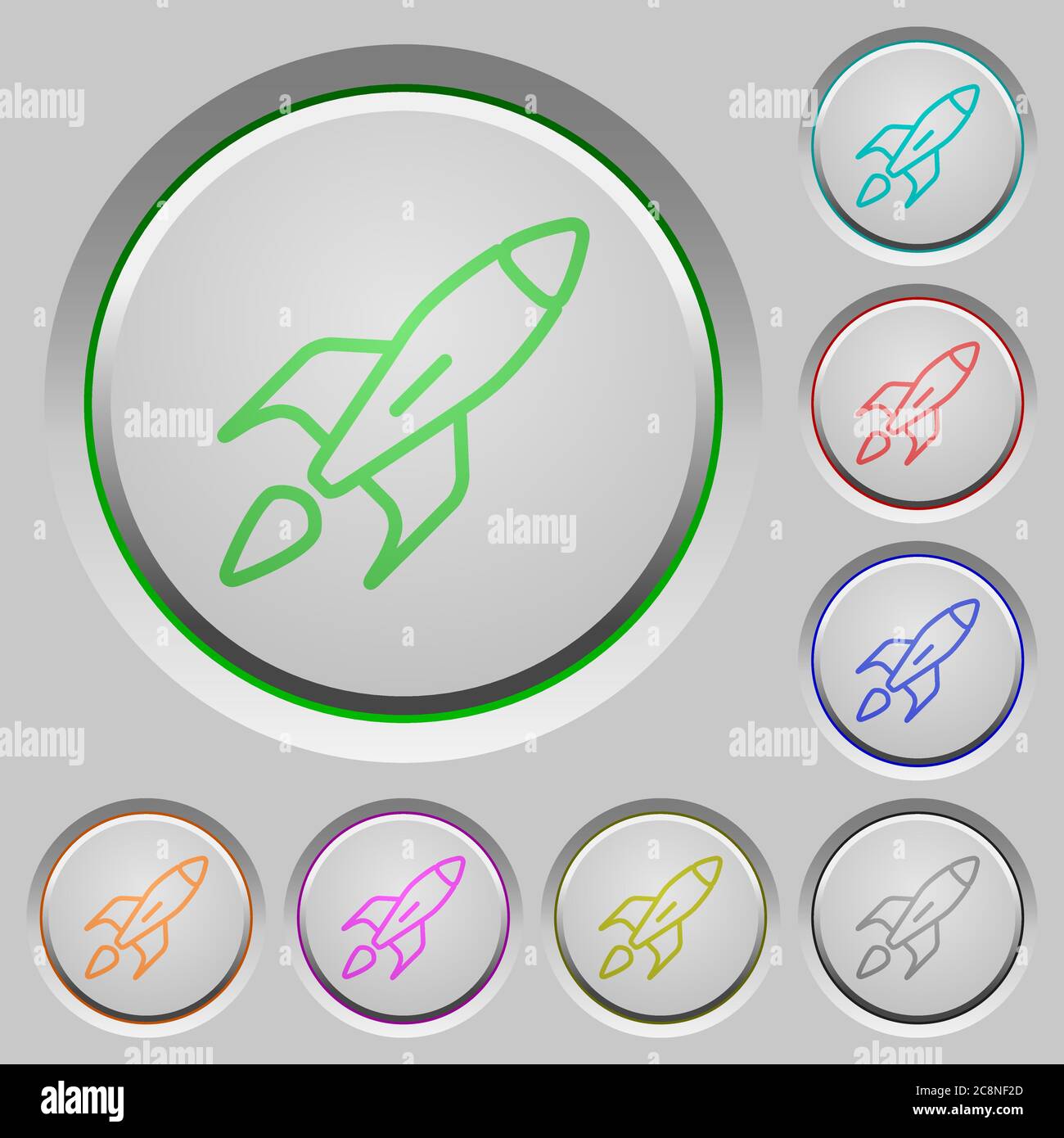 Launched spaceship illustration vector hi-res stock photography and ...