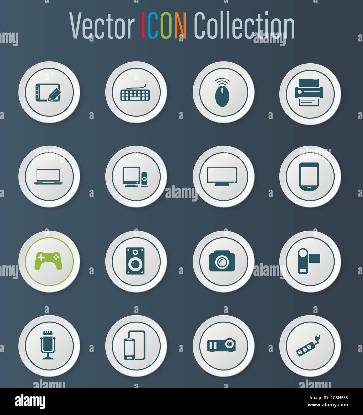 Devices icons set Stock Vector Image & Art - Alamy