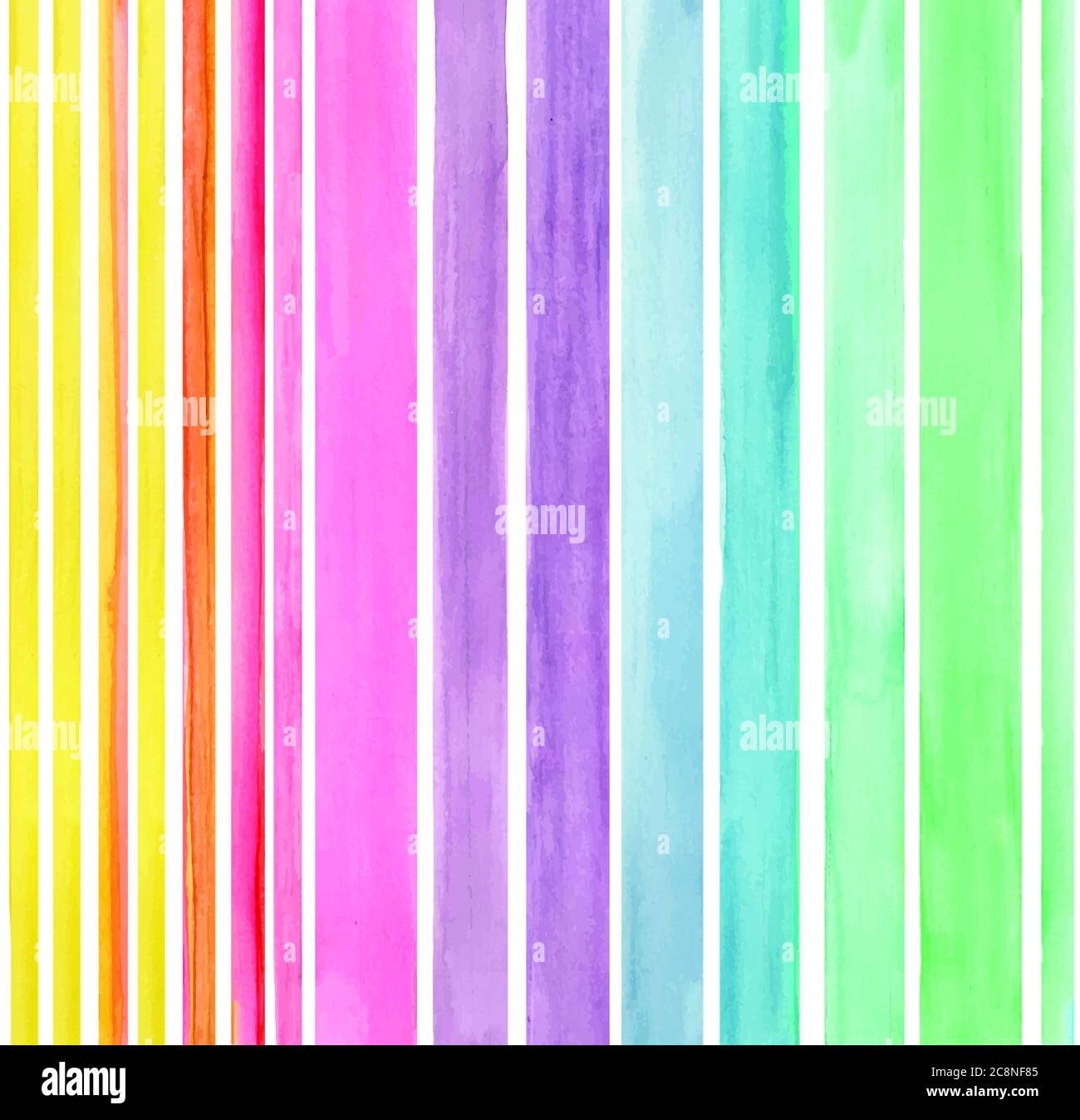 hand drawn watercolor stripes pattern. colorful Stock Photo - Alamy