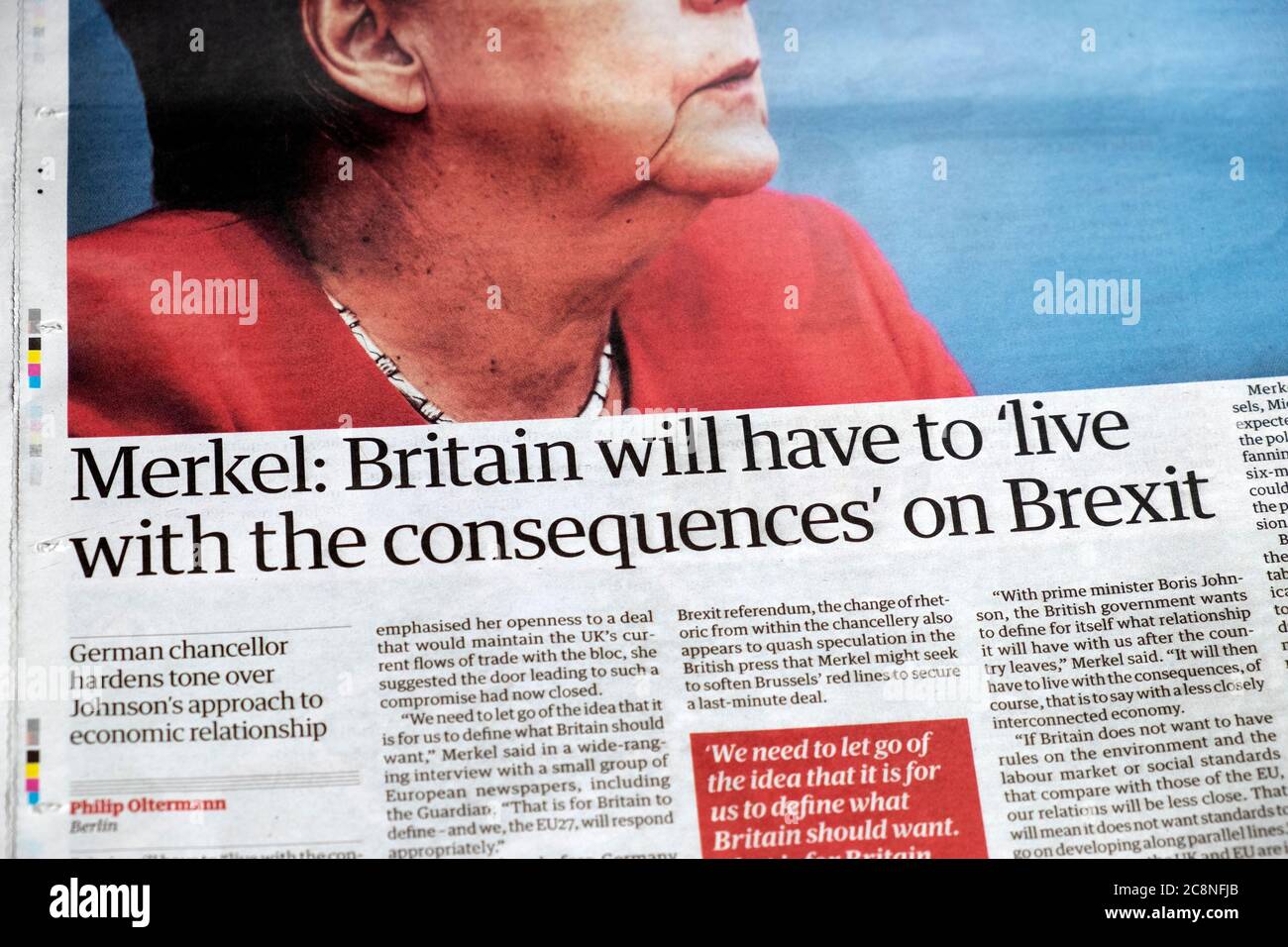 "Merkel: Britain will have to 'live with the consequences' on Brexit ...