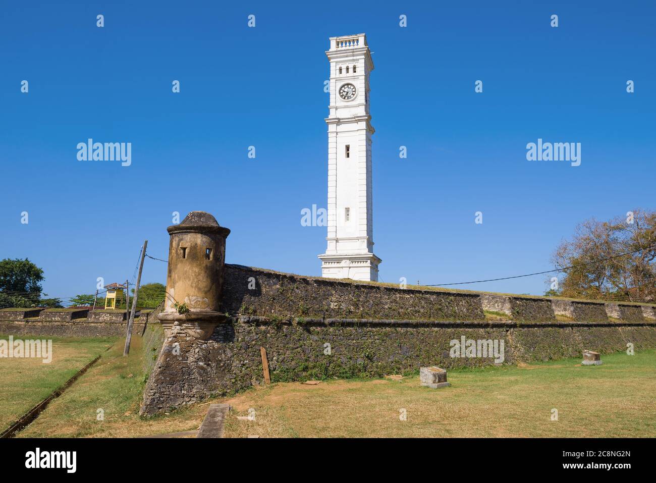 At the walls of old Dutch fort on a sunny day. Matara, Sri Lanka Stock ...