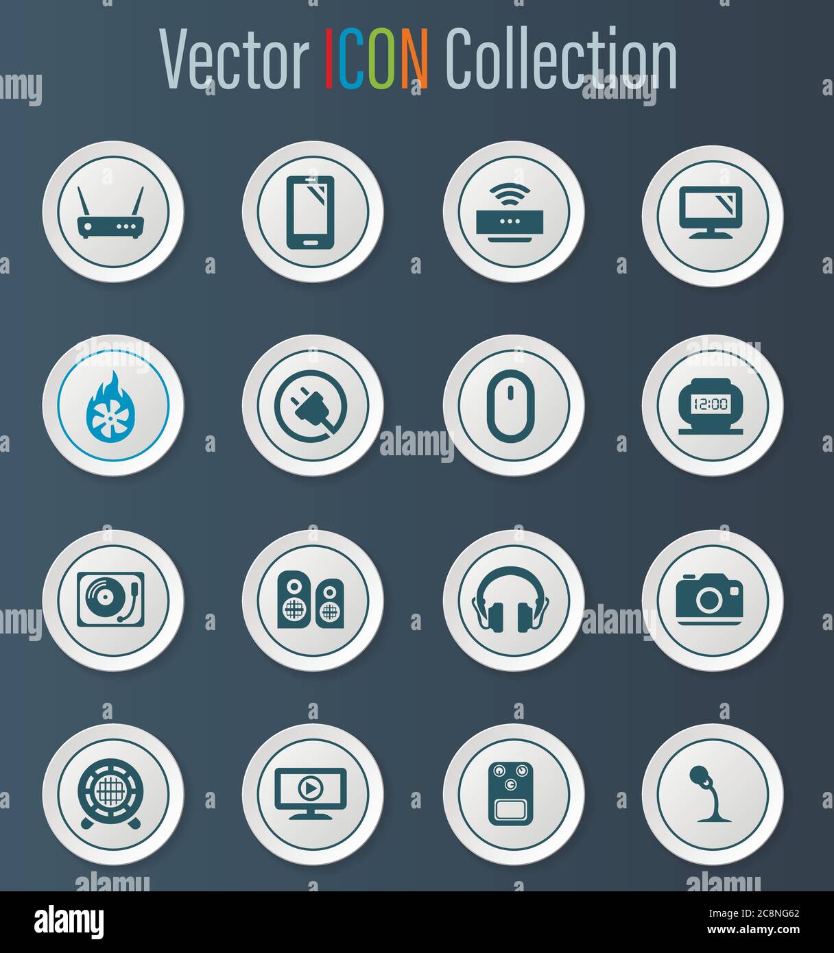 Devices icons set Stock Vector Image & Art - Alamy