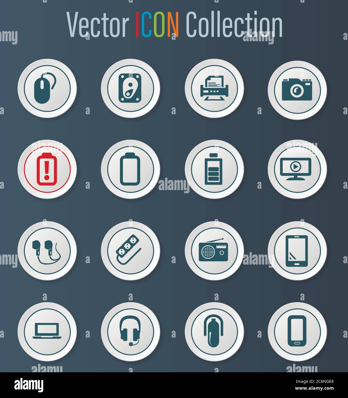 Devices icons set Stock Vector Image & Art - Alamy
