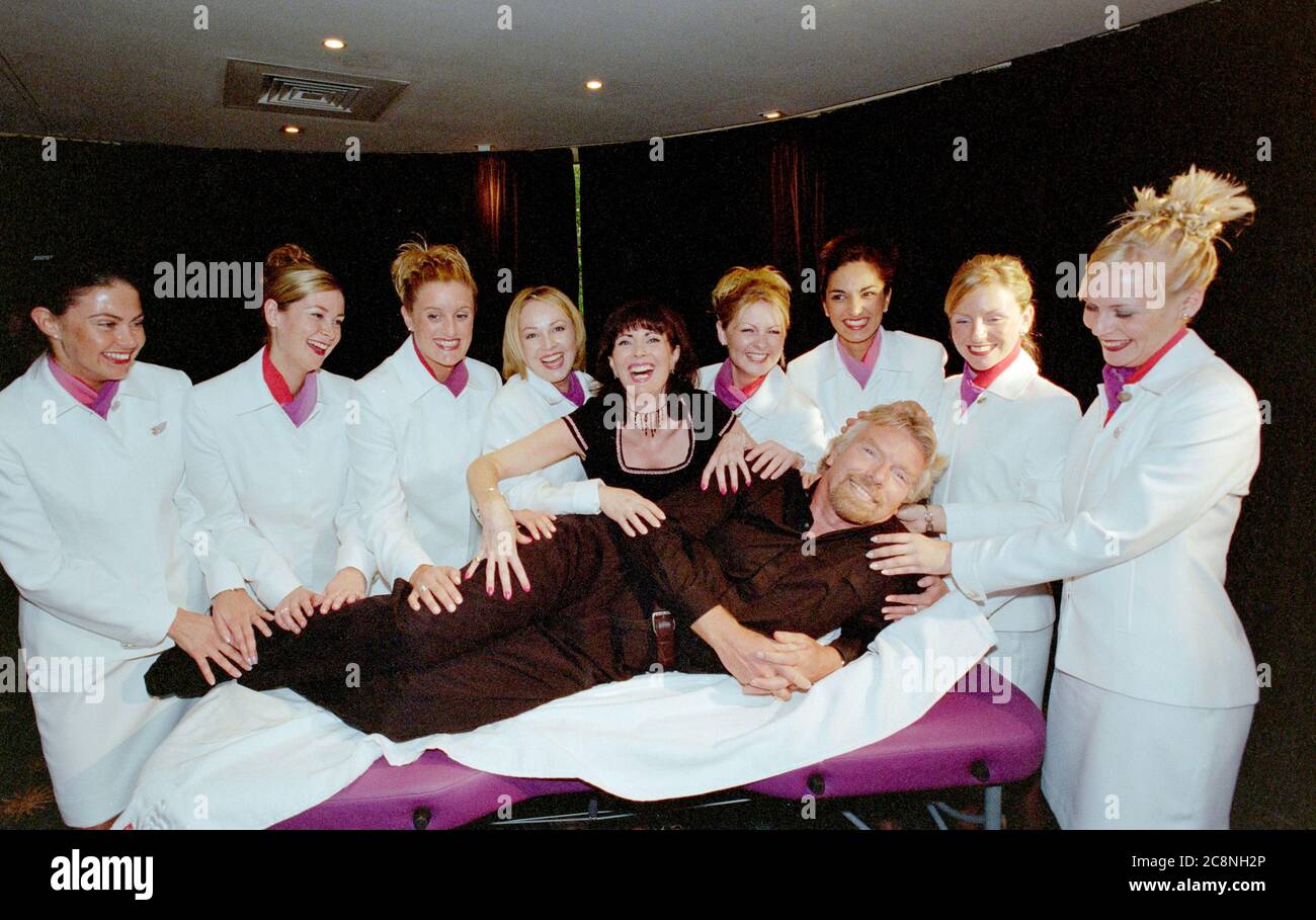 Sir Richard Branson founder and part owner of Virgin Atlantic Airlines ...