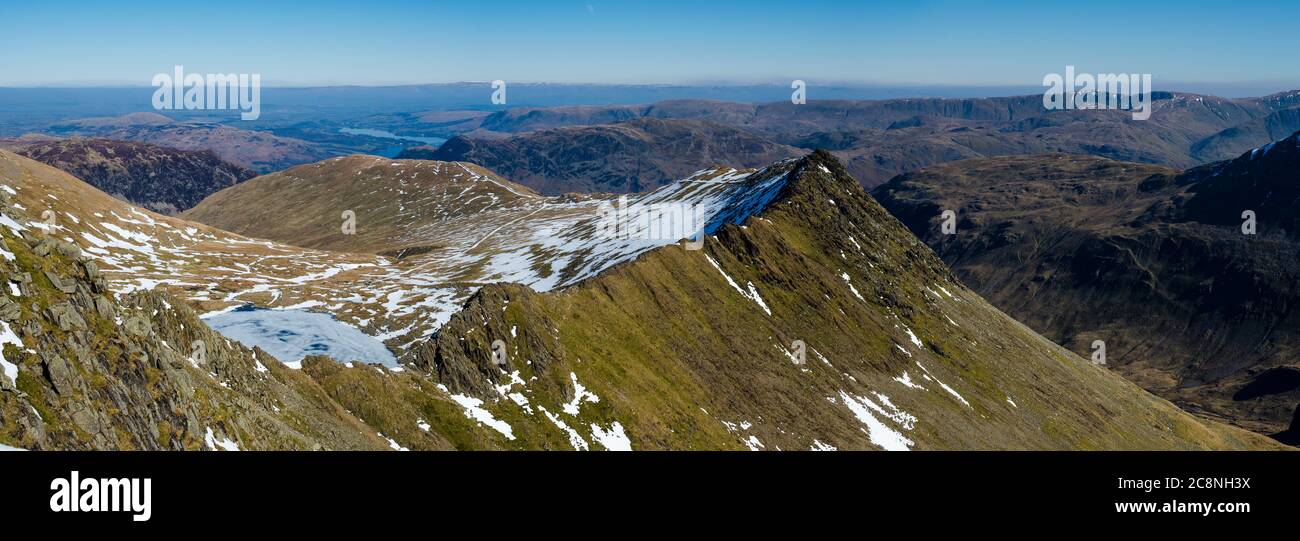 Striding edge view hi-res stock photography and images - Alamy