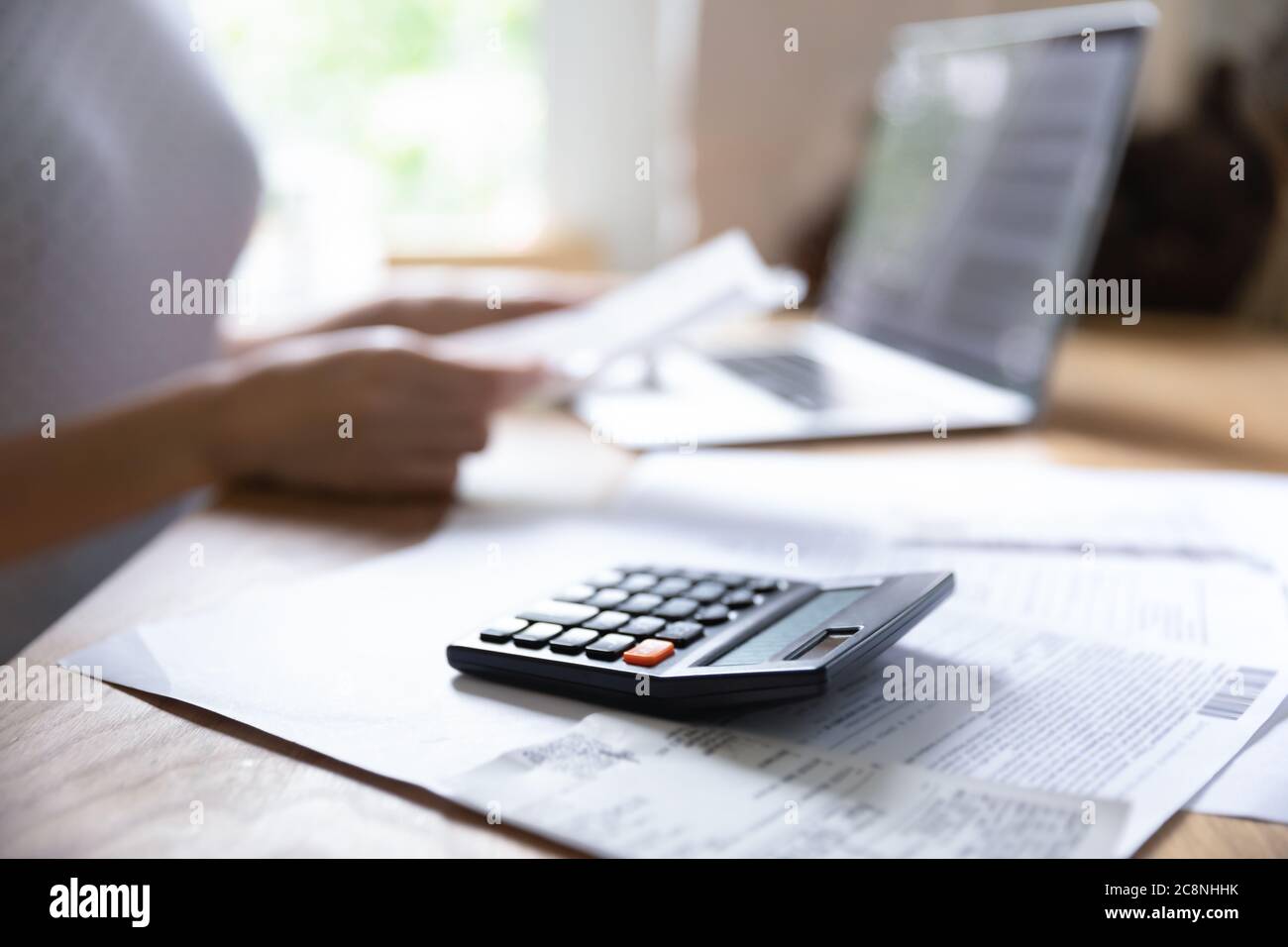 Utility bill calculator close hi-res stock photography and images - Alamy