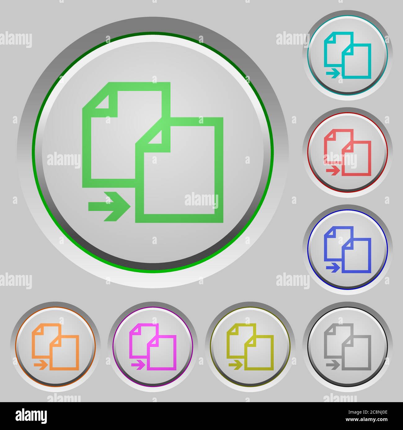 Copy icon duplicate app Stock Vector Images - Alamy