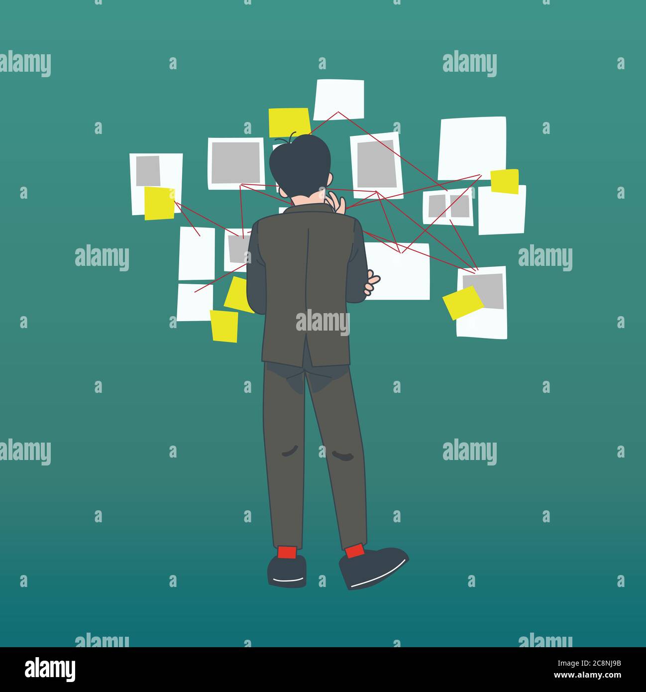 Finding the truth Stock Vector Images - Alamy