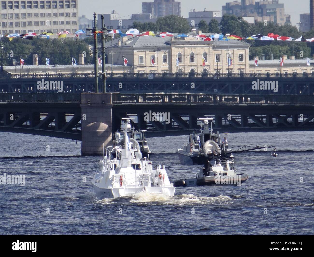 Russians Navy's Day celebration with the Maritime and Airforce Parades ...