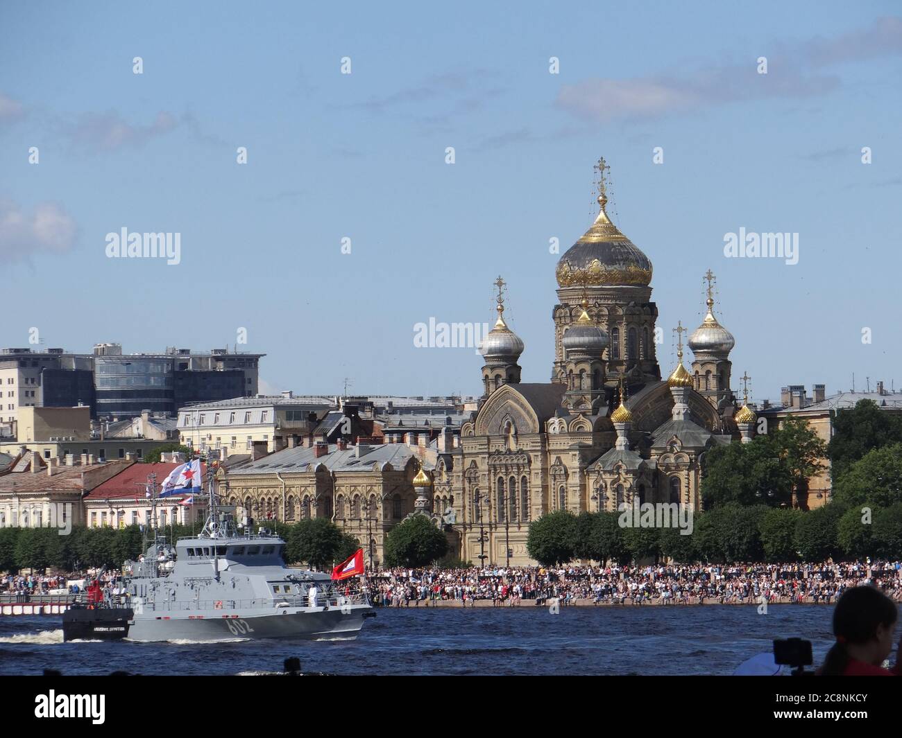 Russians Navy's Day celebration with the Maritime and Airforce Parades ...