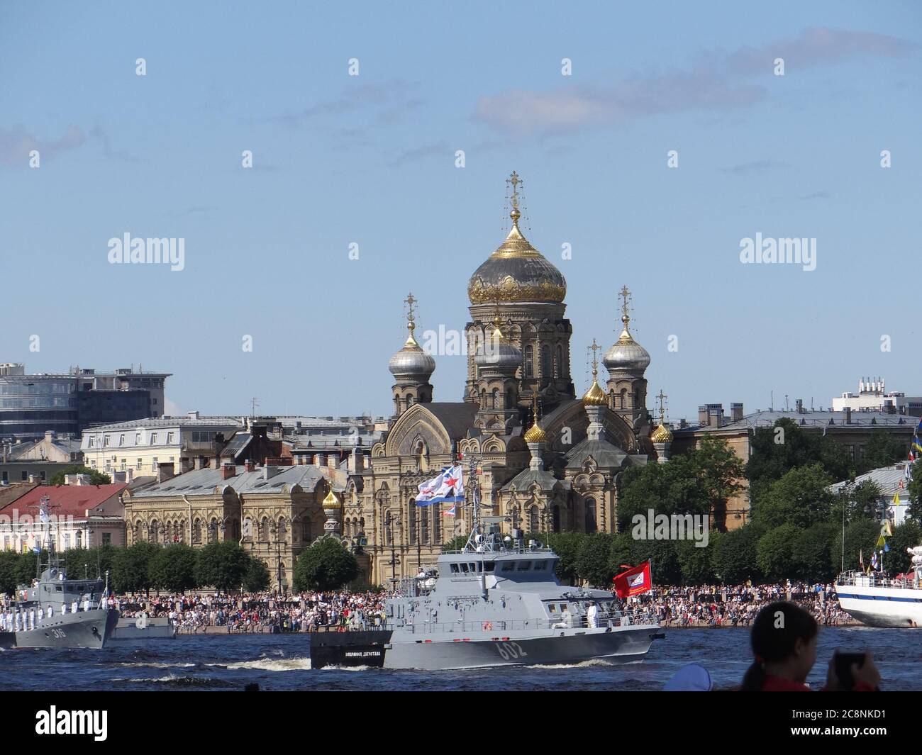 Russians Navy's Day celebration with the Maritime and Airforce Parades ...