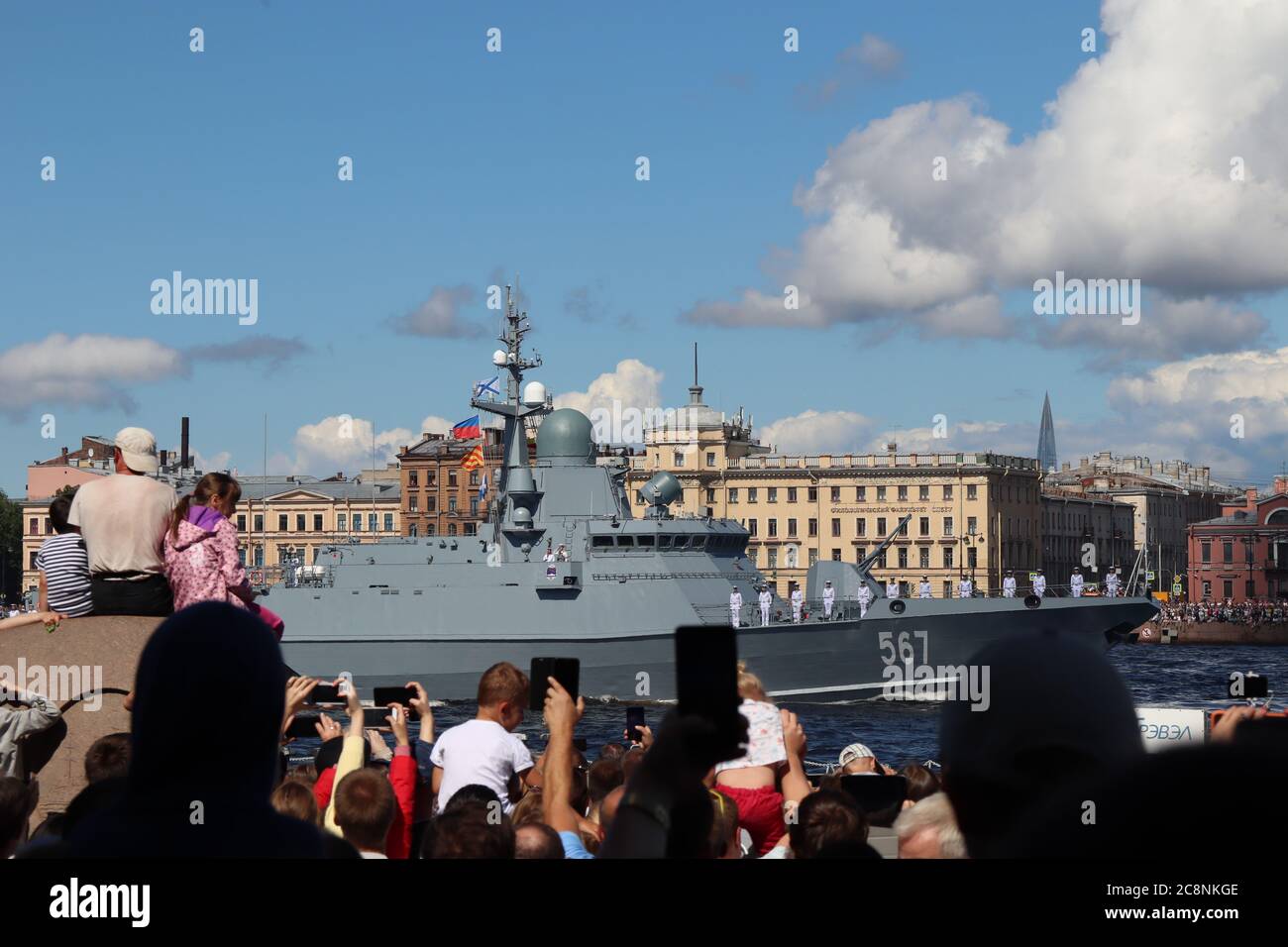 Russians Navy's Day celebration with the Maritime and Airforce Parades ...