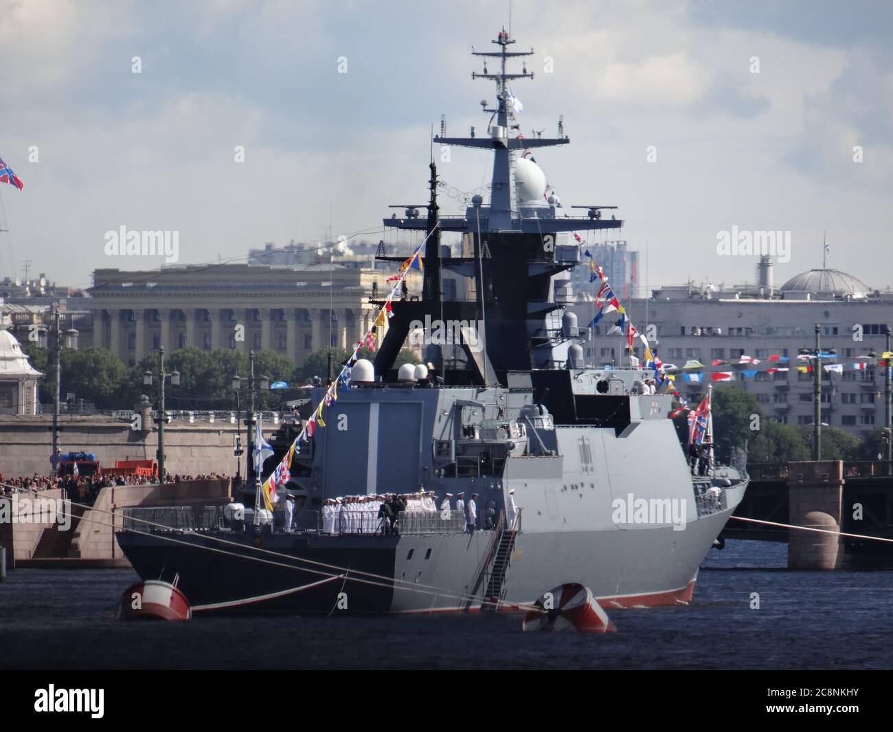 Russians Navy's Day celebration with the Maritime and Airforce Parades ...