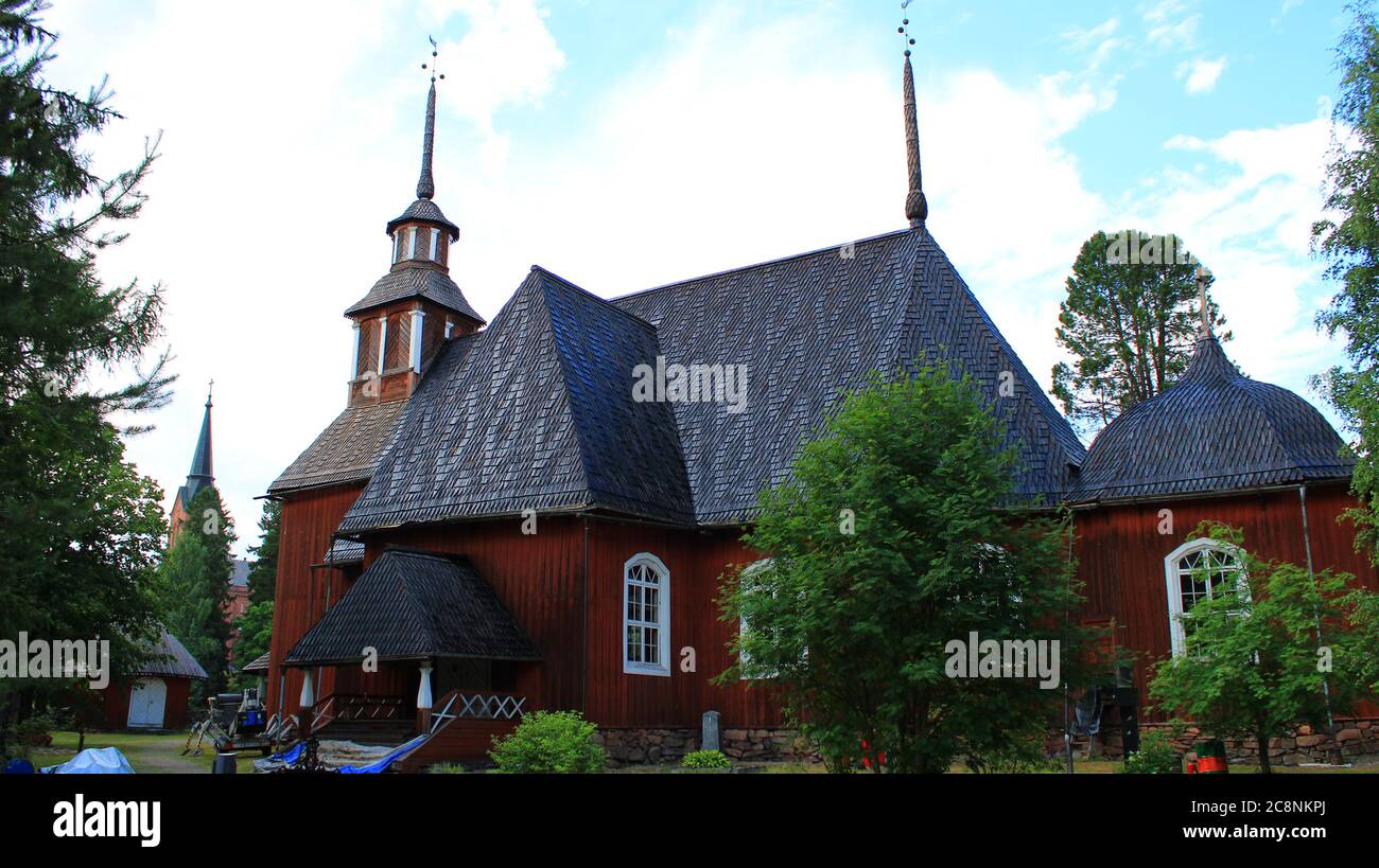 Keuruun vanha kirkko, Keuruu Stock Photo - Alamy