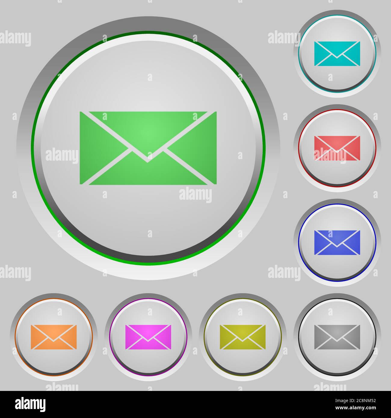 Pink envelope vector set Stock Vector Images - Alamy