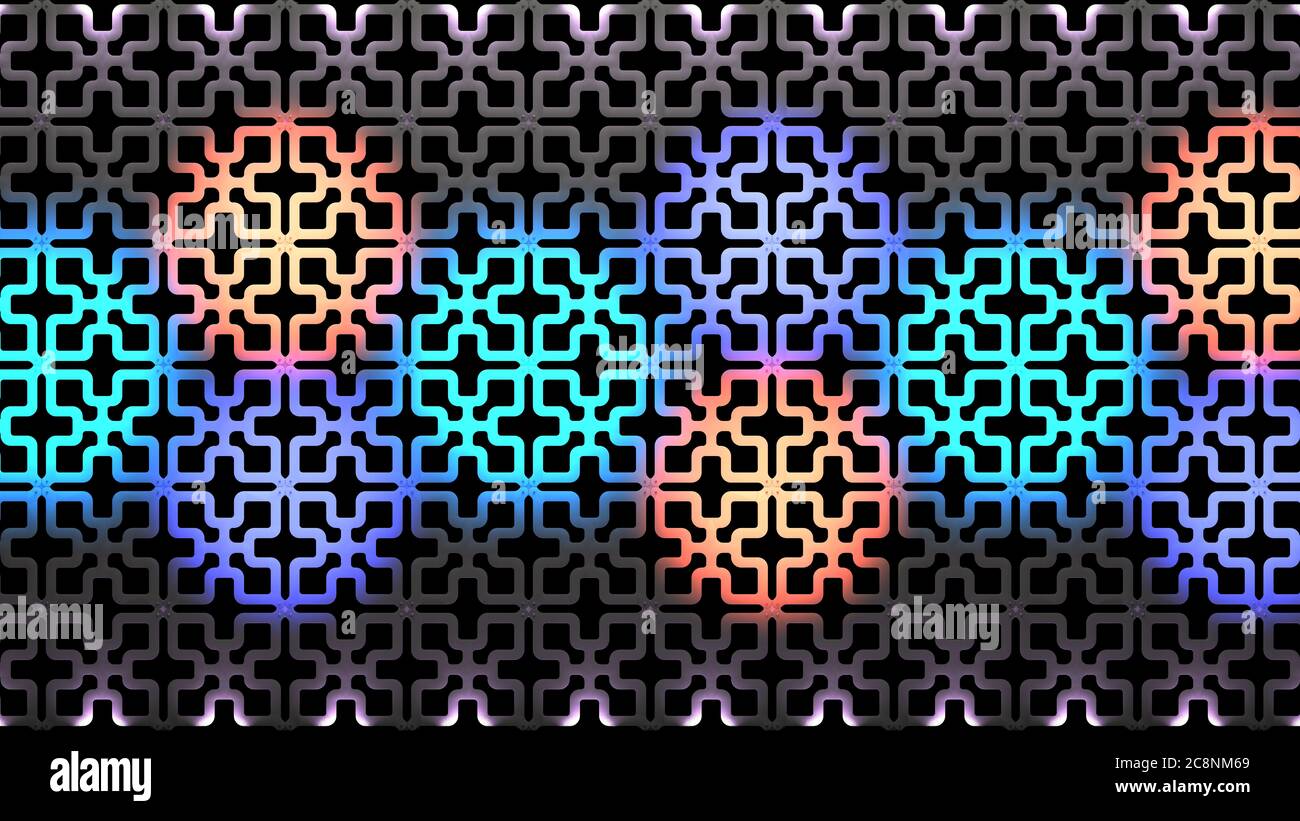 Stage Decor 5. 3d Rendering. Pattern background with spot light on it ...