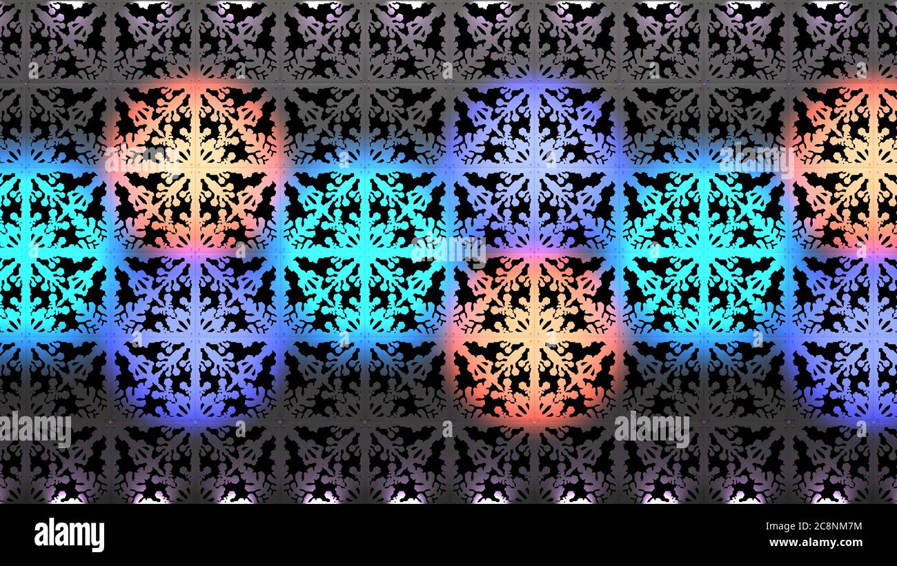 Stage Decor 6. 3d Rendering. Pattern background with spot light on it ...