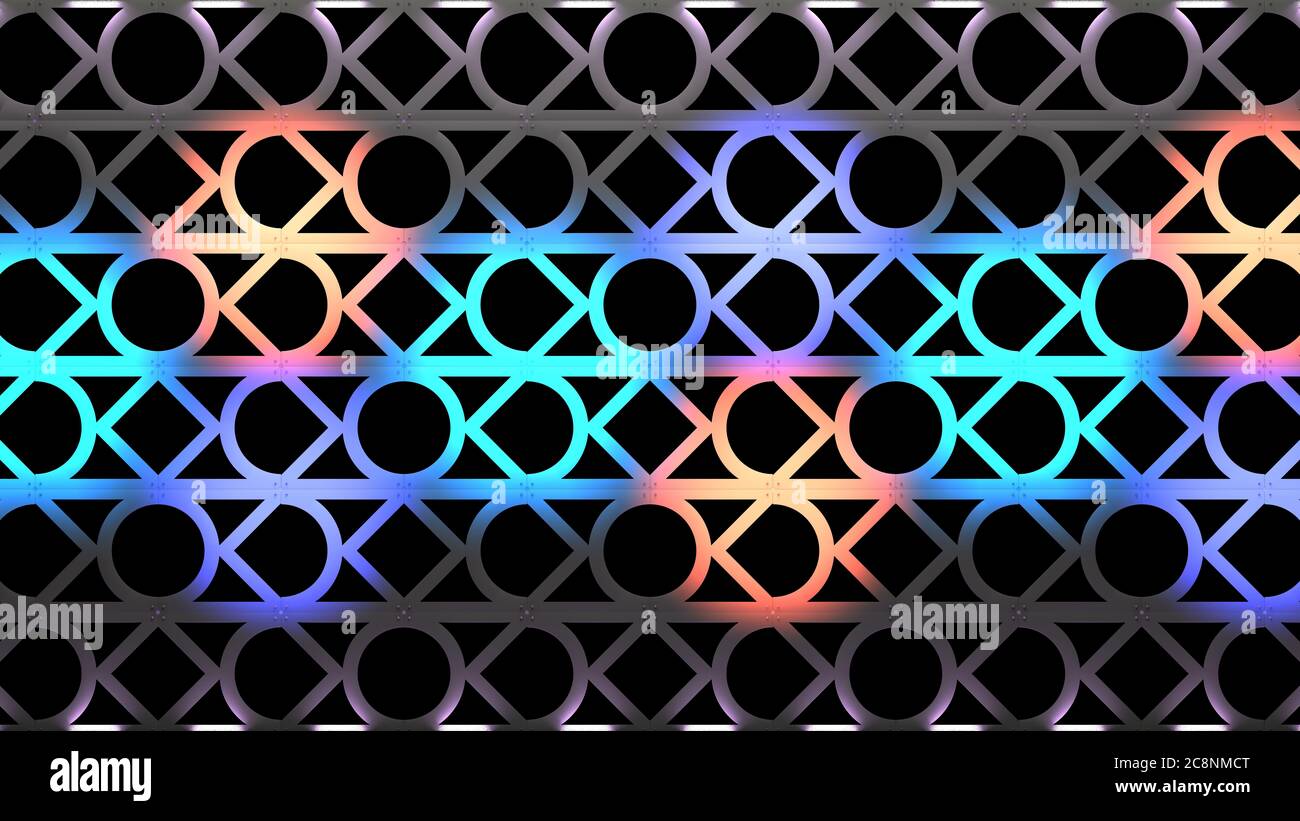 Stage Decor 11. 3d Rendering. Pattern background with spot light on it ...