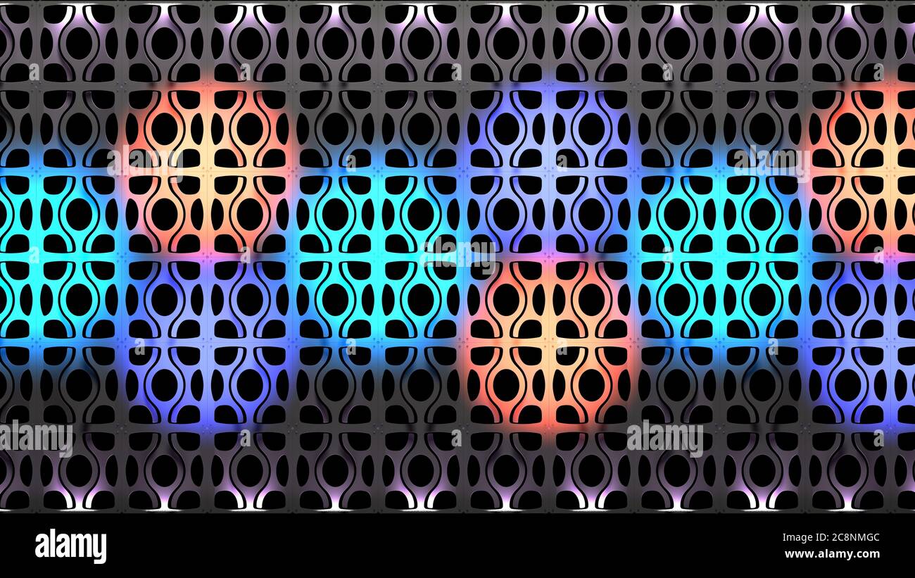 Stage Decor 16. 3d Rendering. Pattern background with spot light on it ...