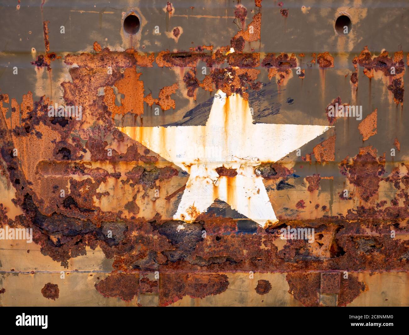 rusted star from the Us Army Stock Photo - Alamy
