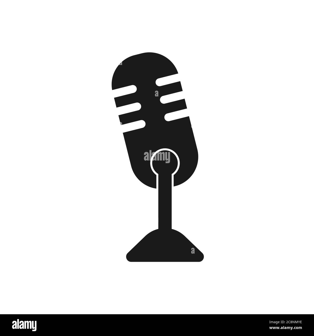 microphone vector design template illustration Stock Vector Image & Art ...
