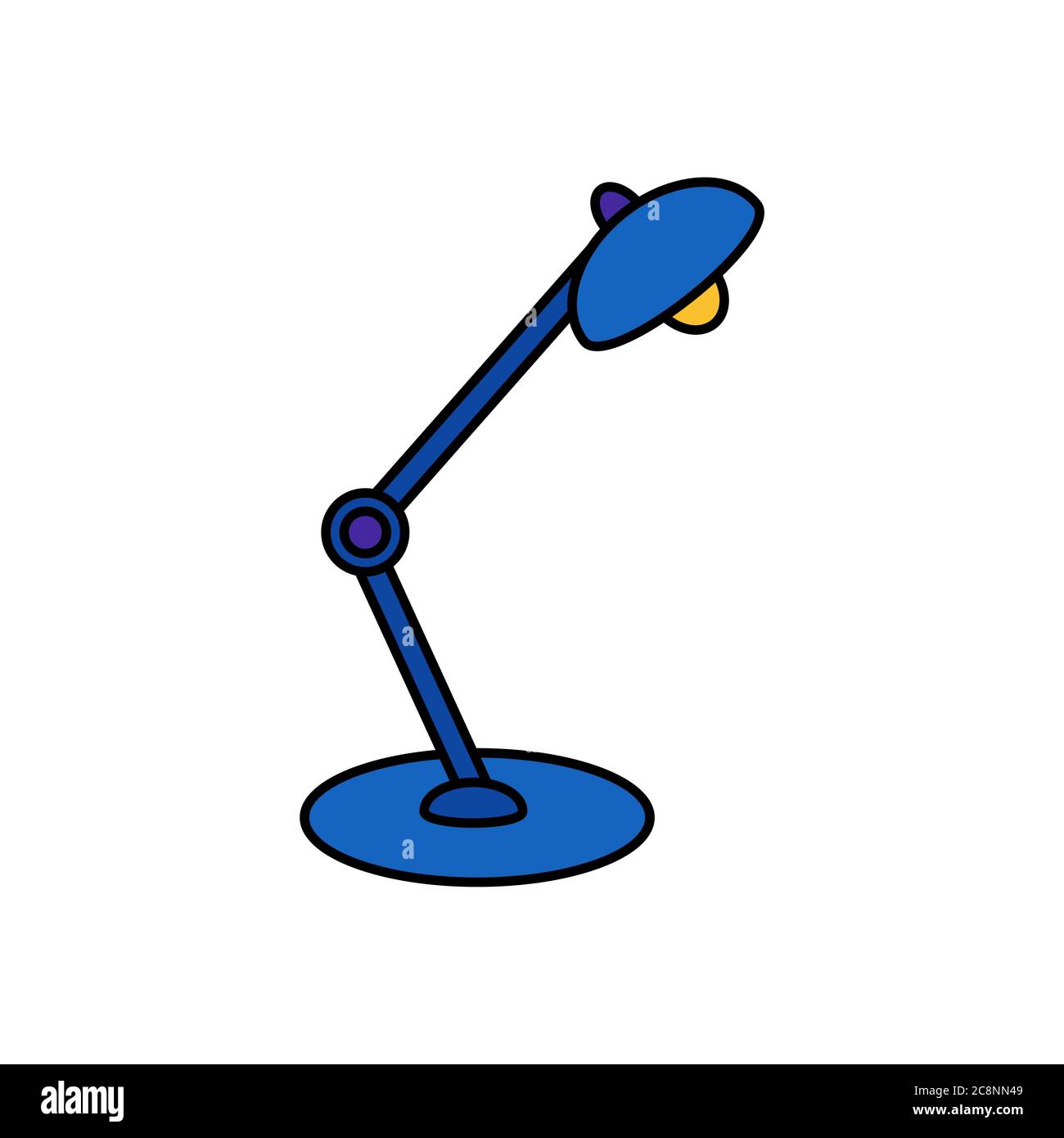 study lamp vector design template illustration Stock Vector Image & Art ...