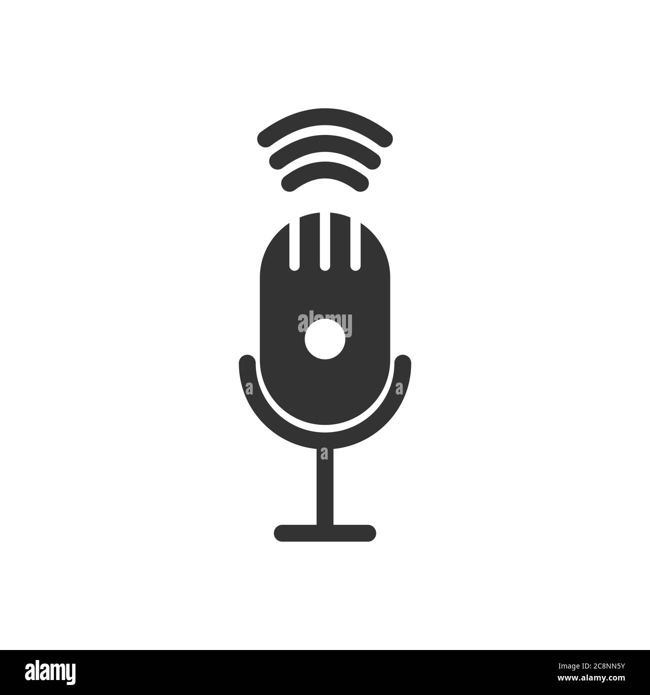 microphone network vector design template illustration Stock Vector ...