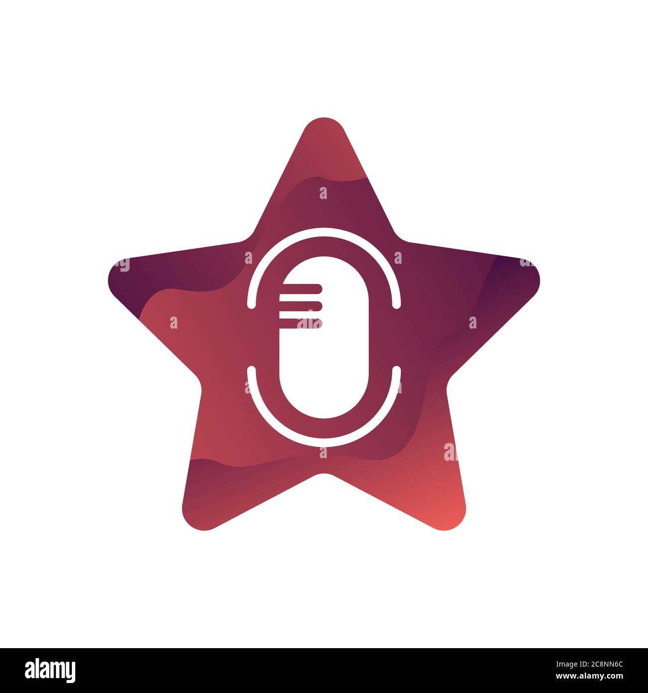 microphone stars vector design template illustration Stock Vector Image ...
