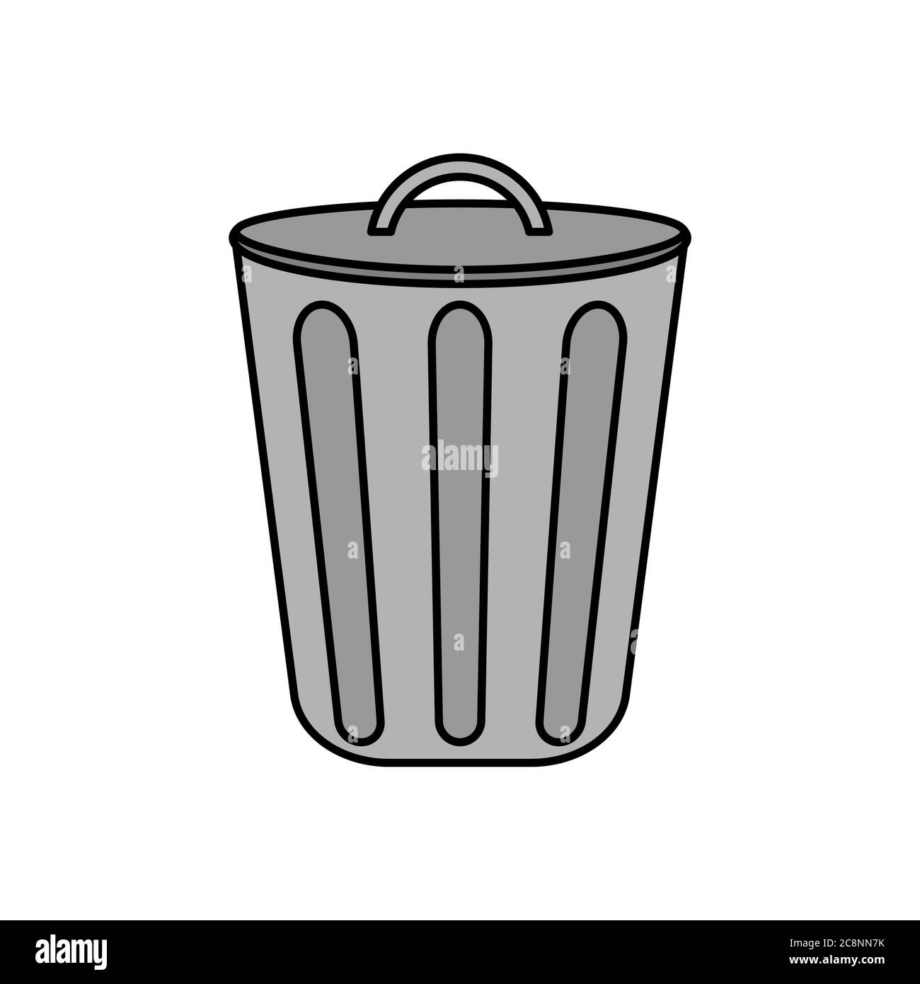 trash can vector design template illustration Stock Vector Image & Art ...