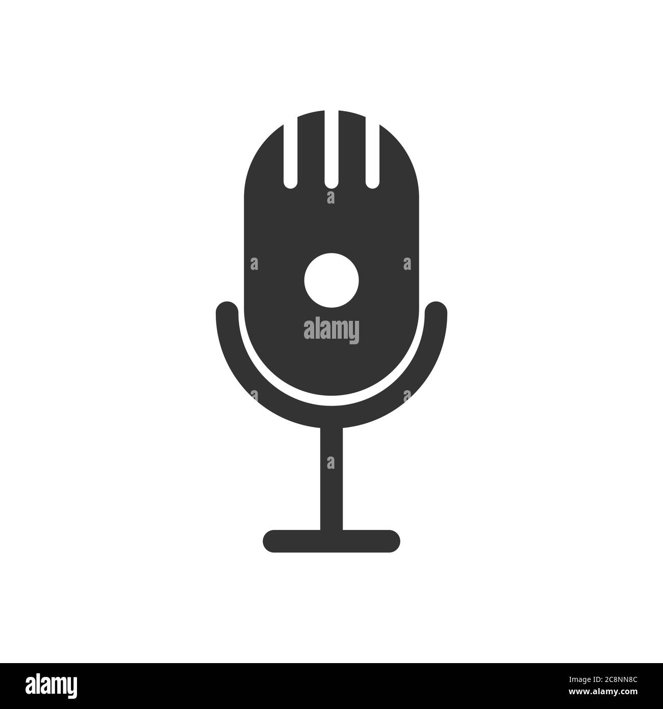 microphone vector design template illustration Stock Vector Image & Art ...