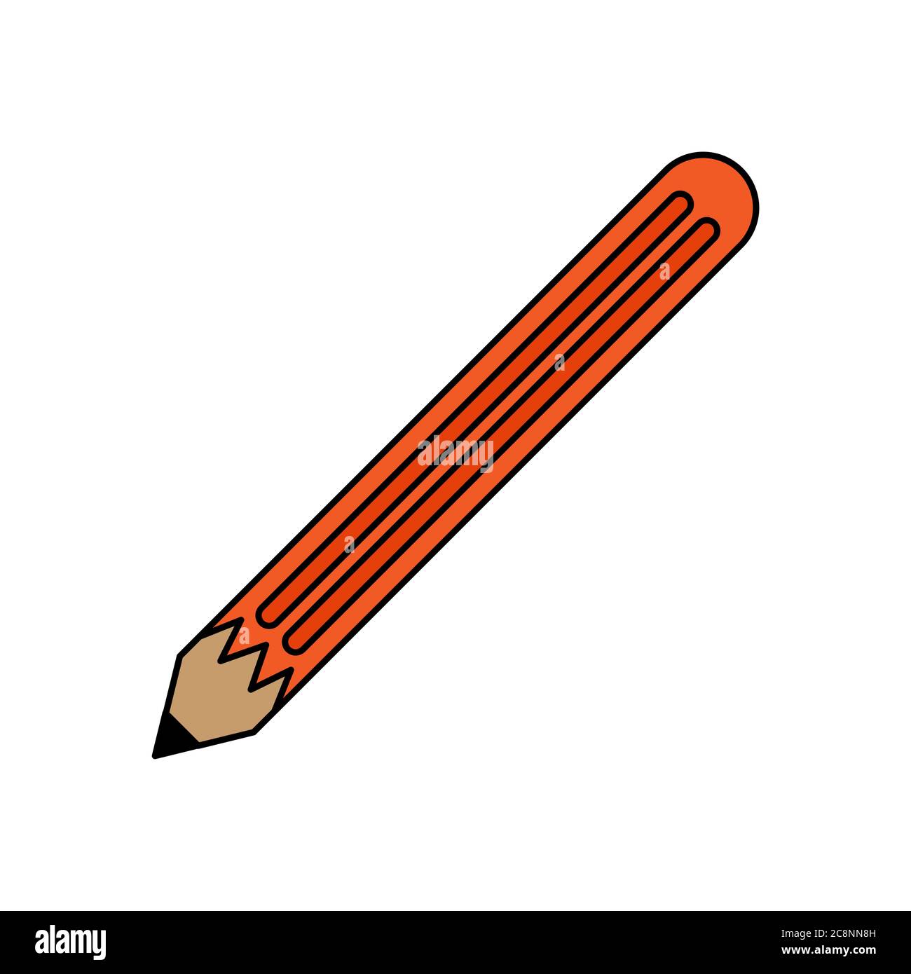 pencil vector design template illustration Stock Vector Image & Art - Alamy