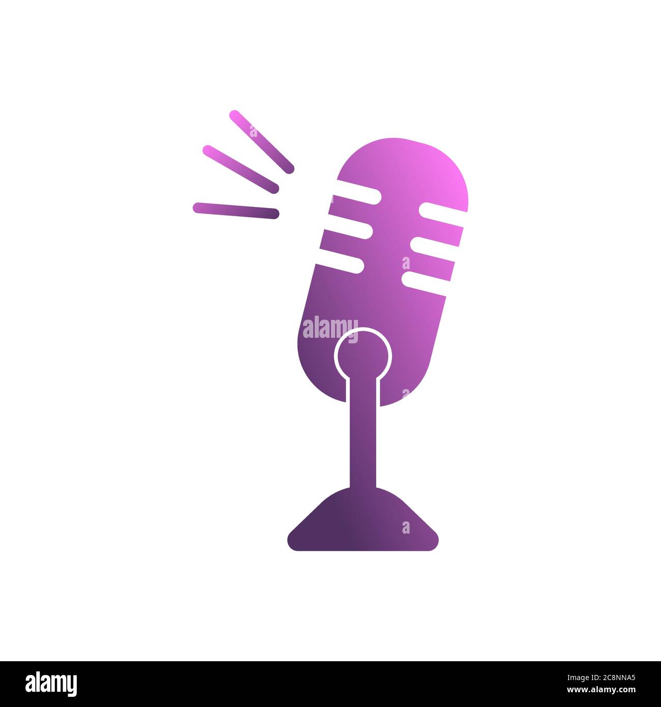 microphone vector design template illustration Stock Vector Image & Art ...