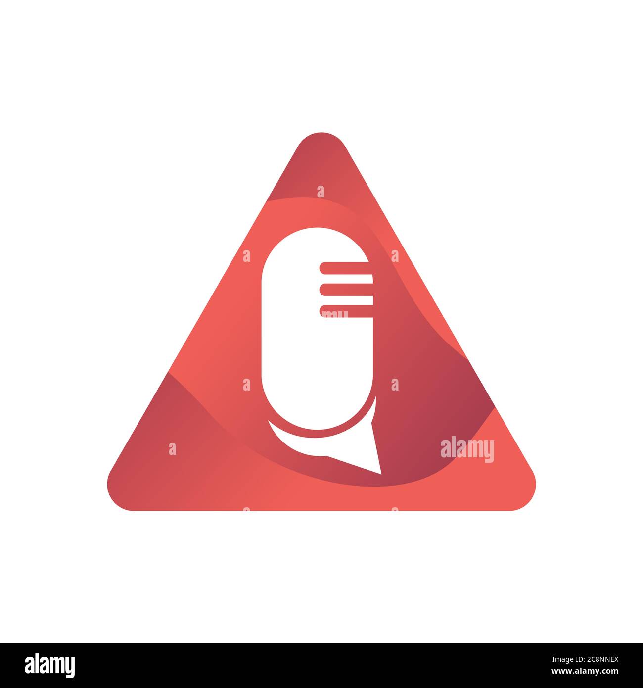 microphone vector design template illustration Stock Vector Image & Art ...