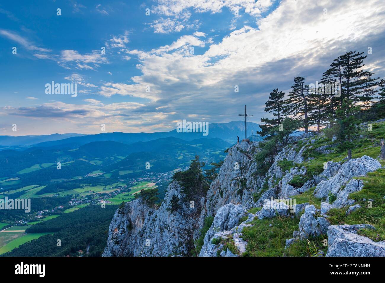 Naturpark Hohe Wand: mountain Hohe Wand, summit Große Kanzel (summit ...