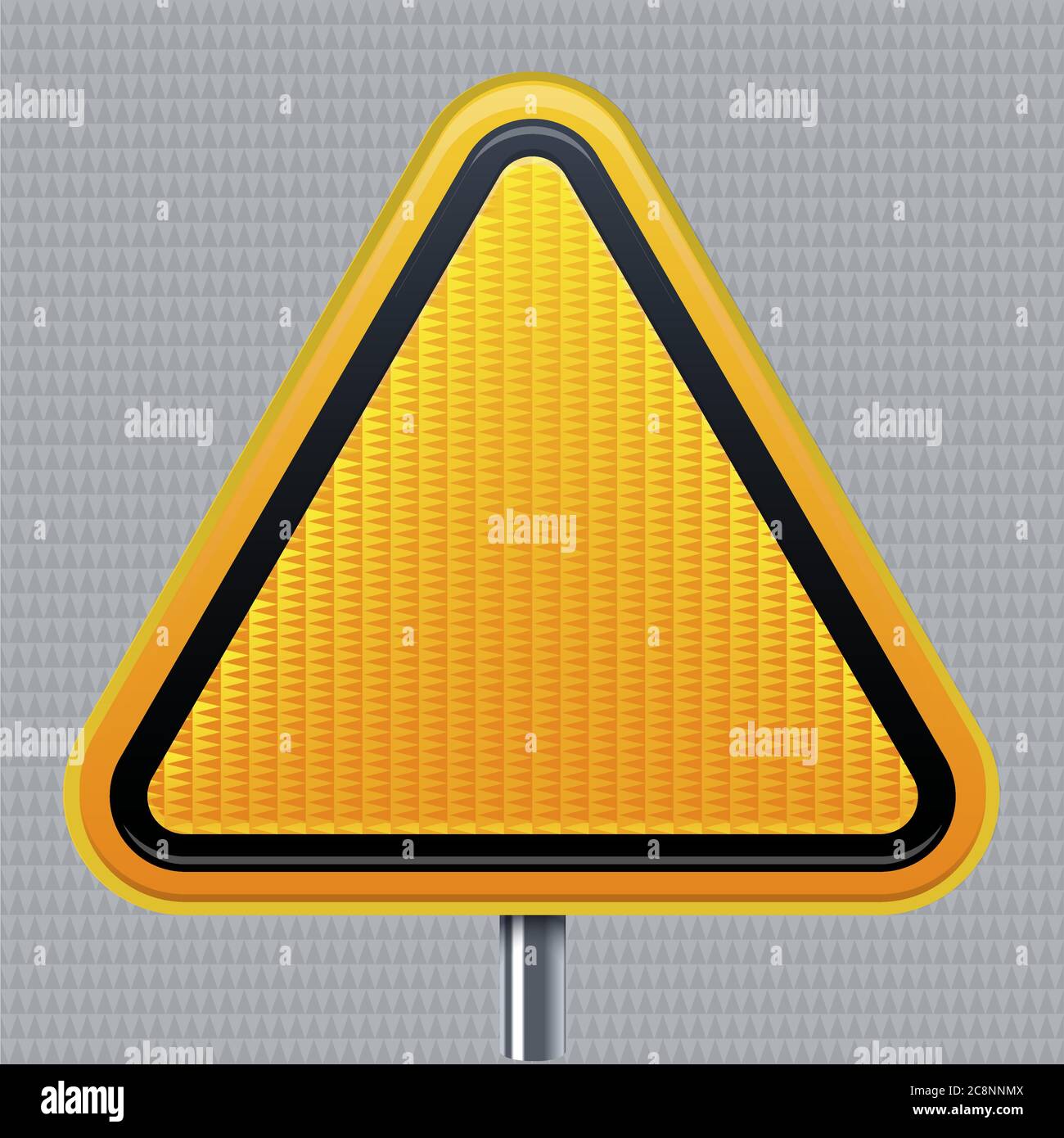 Vector illustration. Warning signal. Traffic road signal with ...