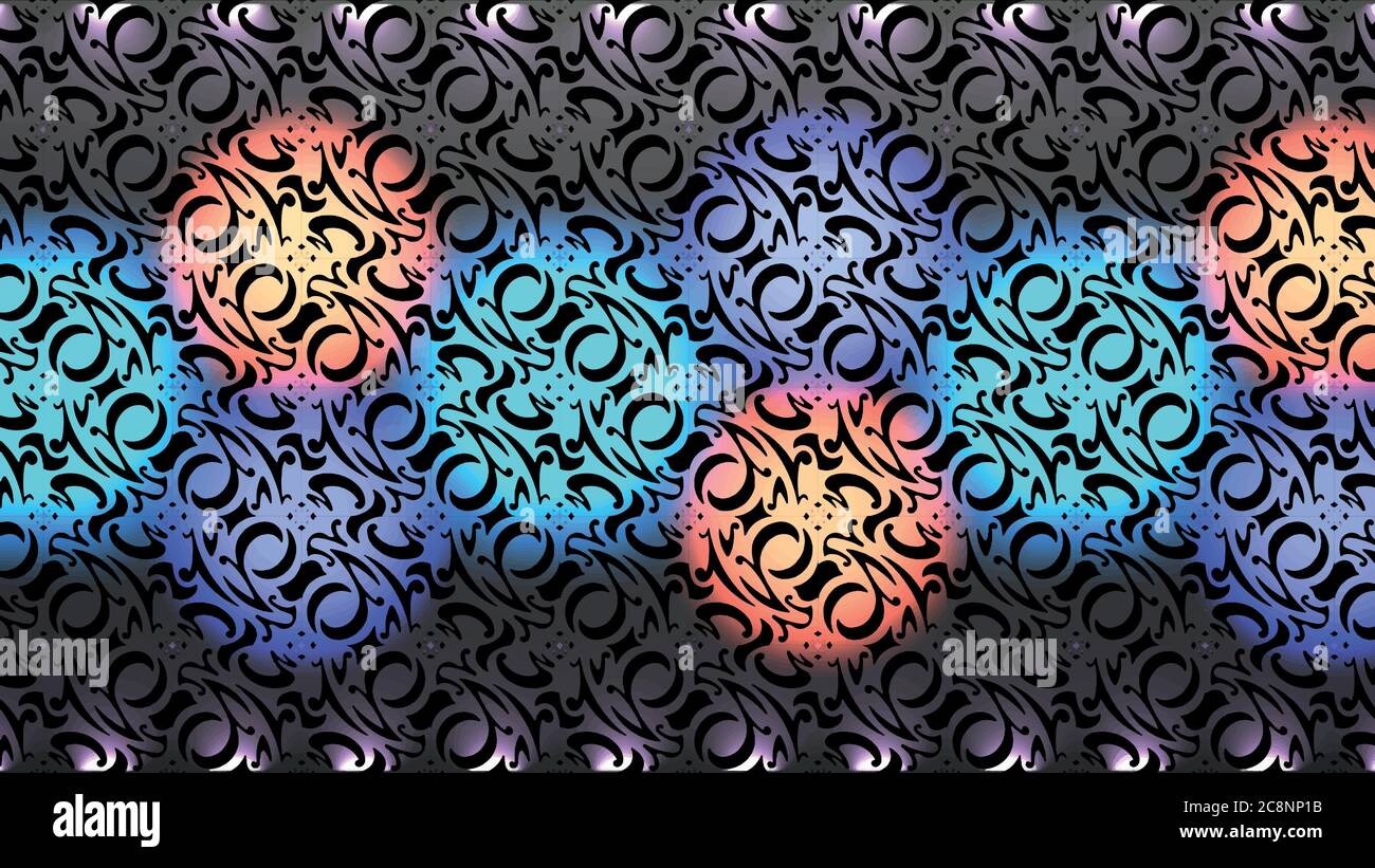 Stage Decor 7. 3d Illustration. Pattern background with spot light on ...