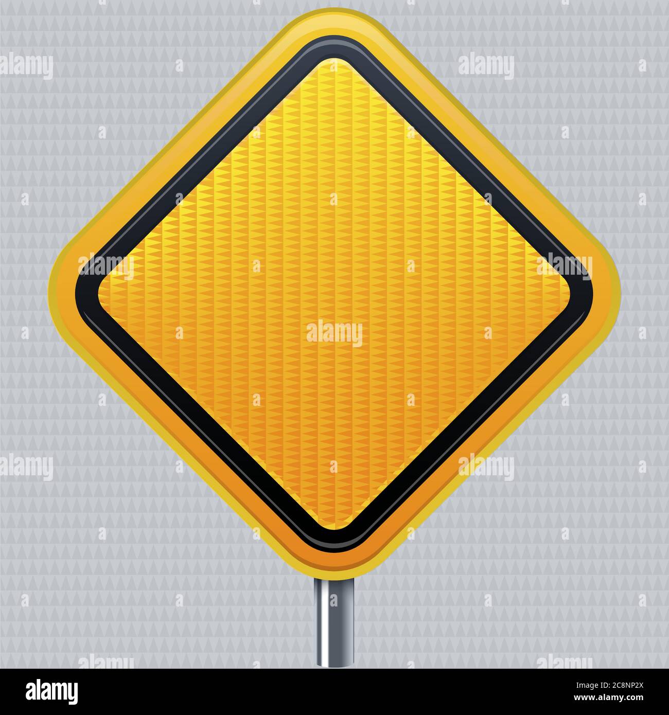 Vector illustration. Warning signal. Traffic road signal with ...