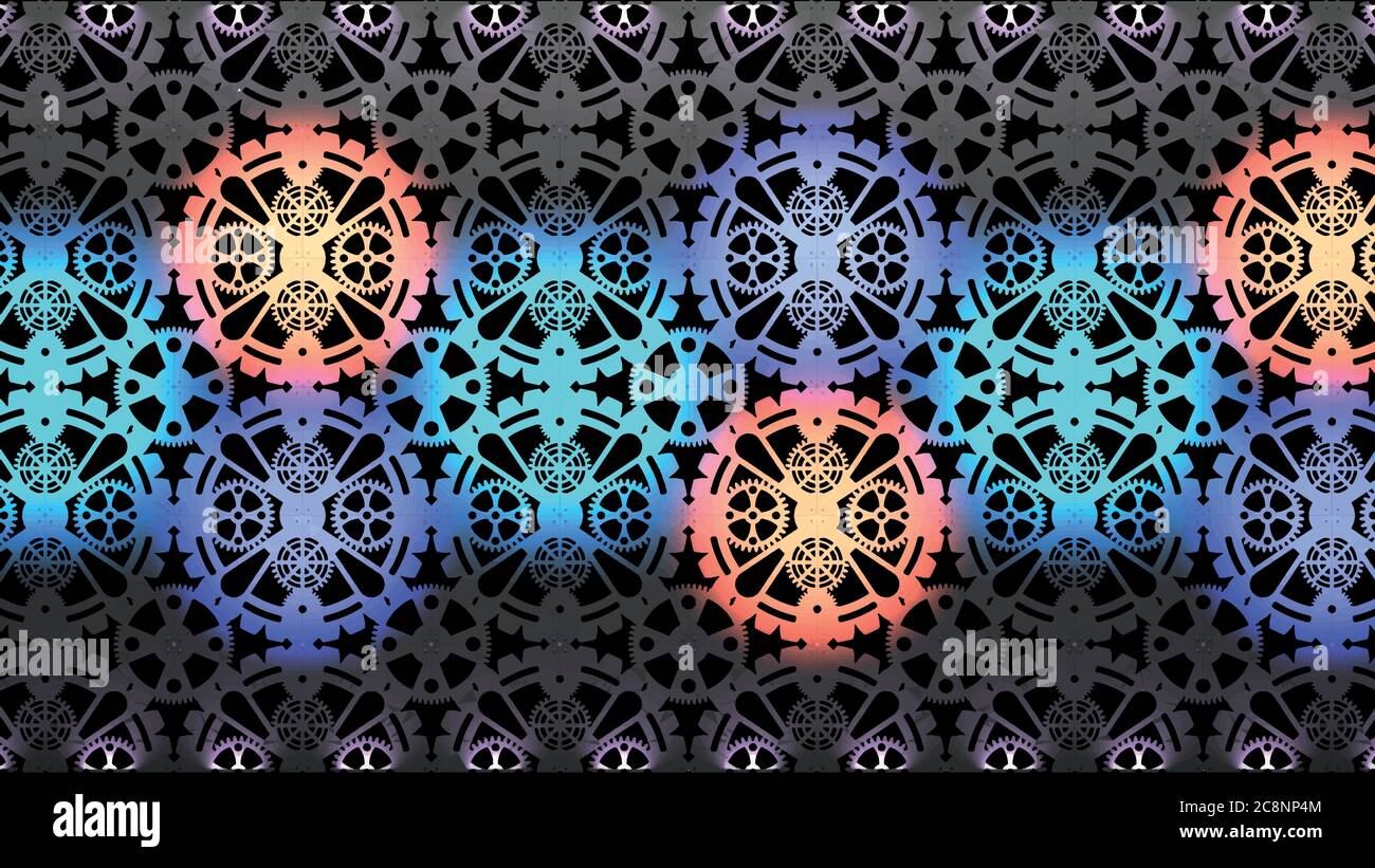 Stage Decor 1. 3d Illustration. Pattern background with spot light on ...