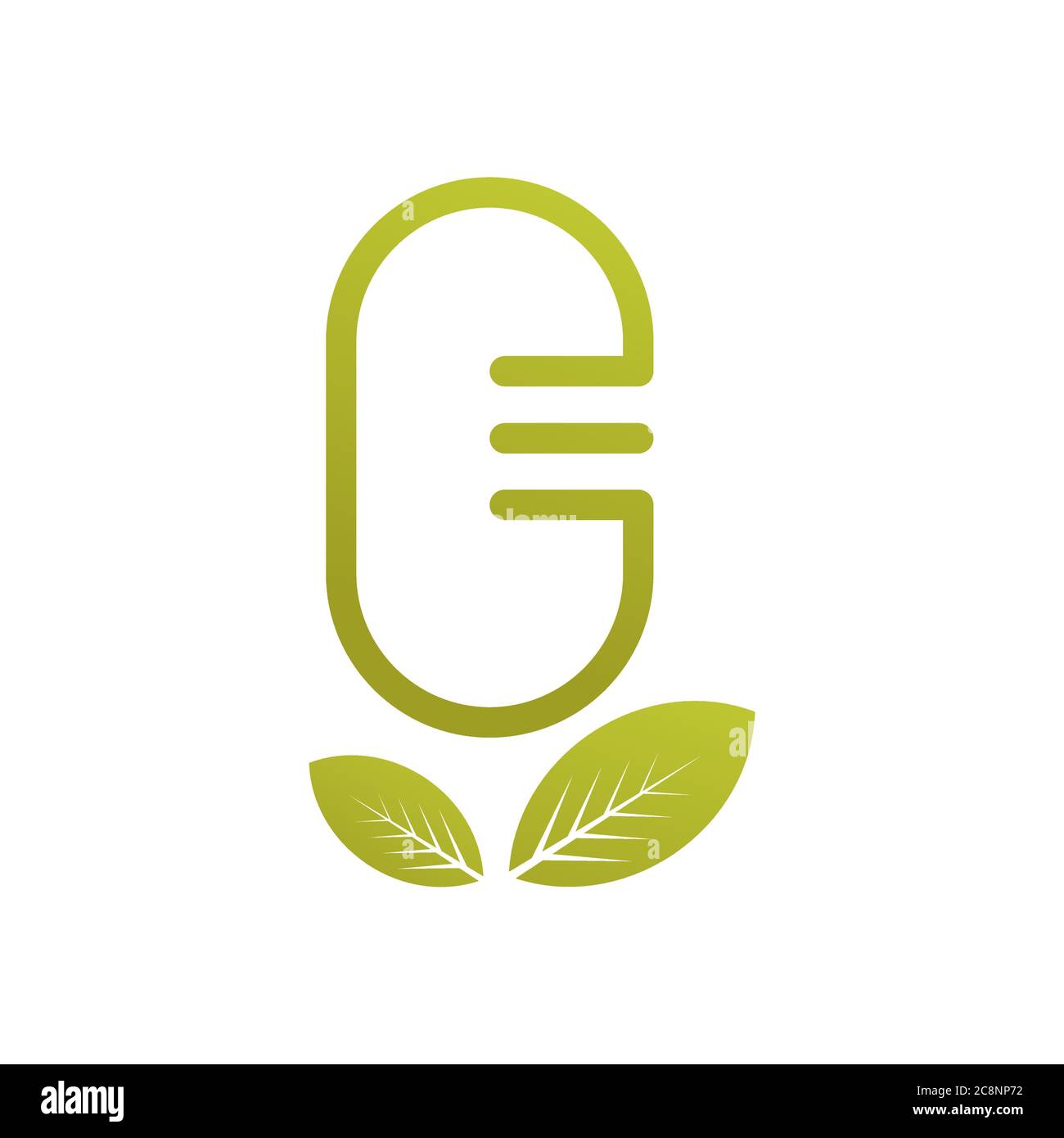 leaf microphone vector design template illustration Stock Vector Image ...