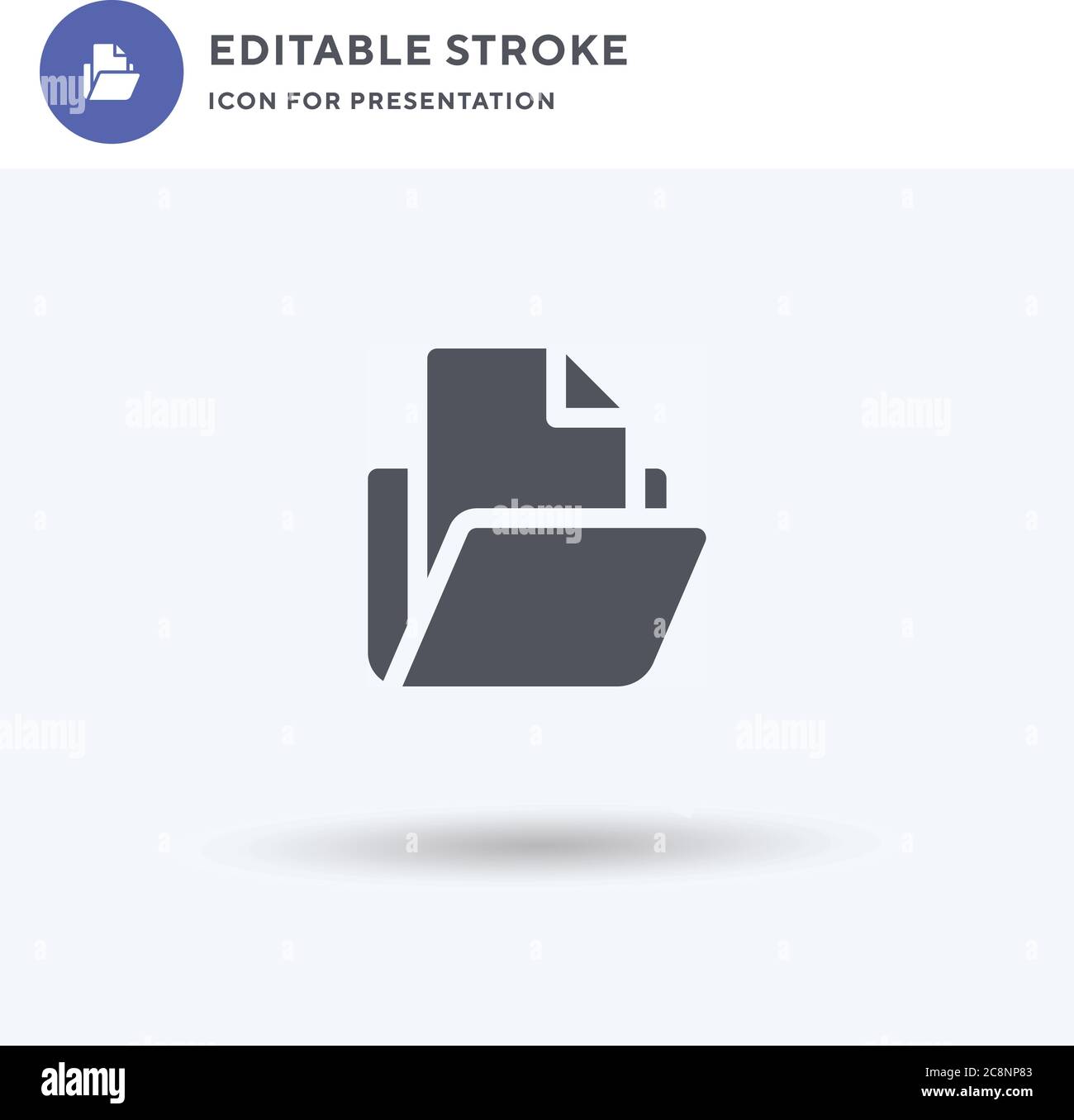 Files icon vector, filled flat sign, solid pictogram isolated on white ...